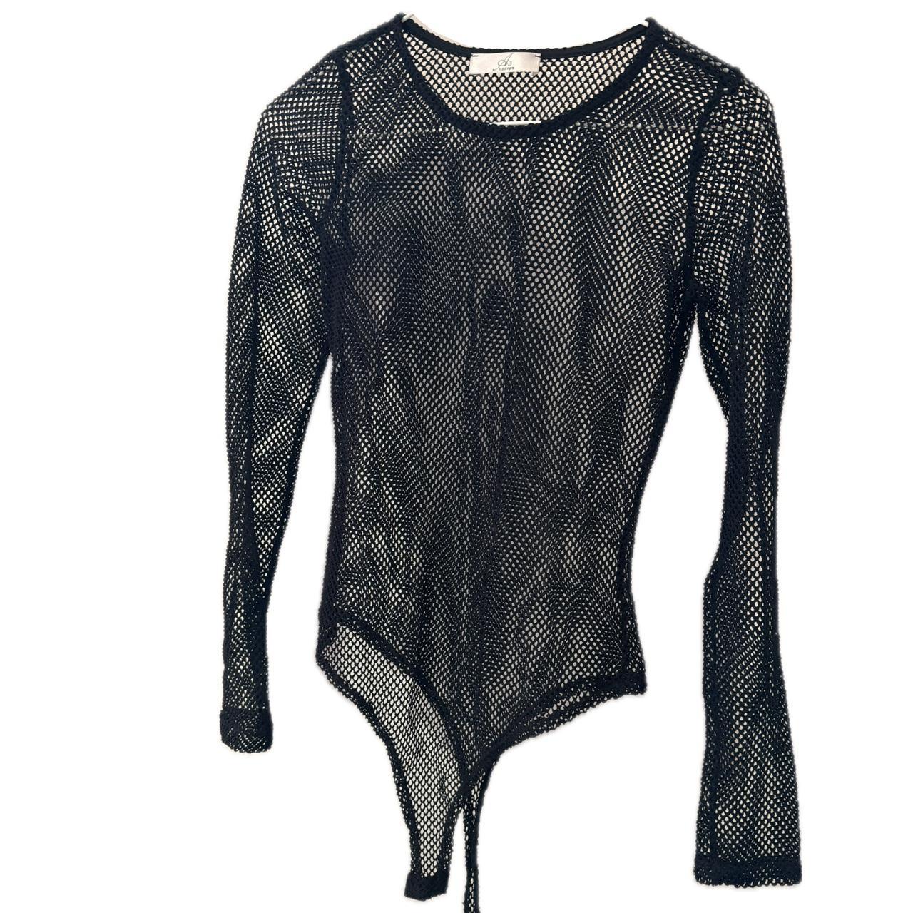 Black fishnet bodysuit. Doesn’t have much... - Depop
