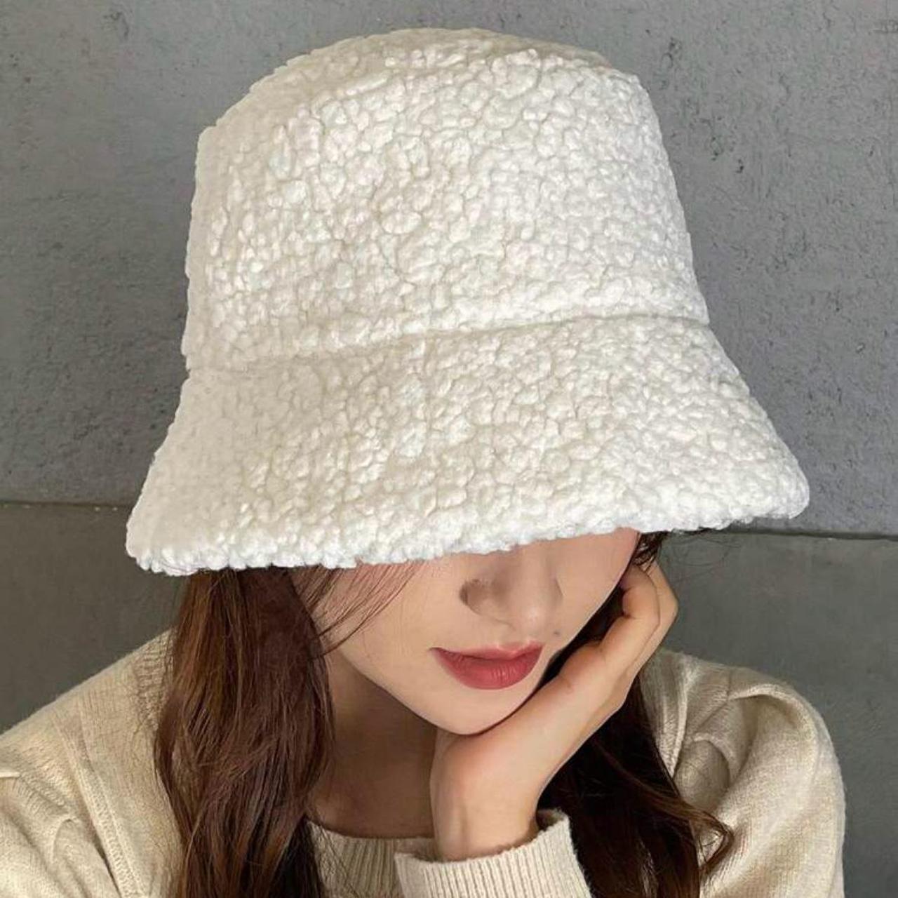 Reversible Fleeced Bucket Hat - Depop
