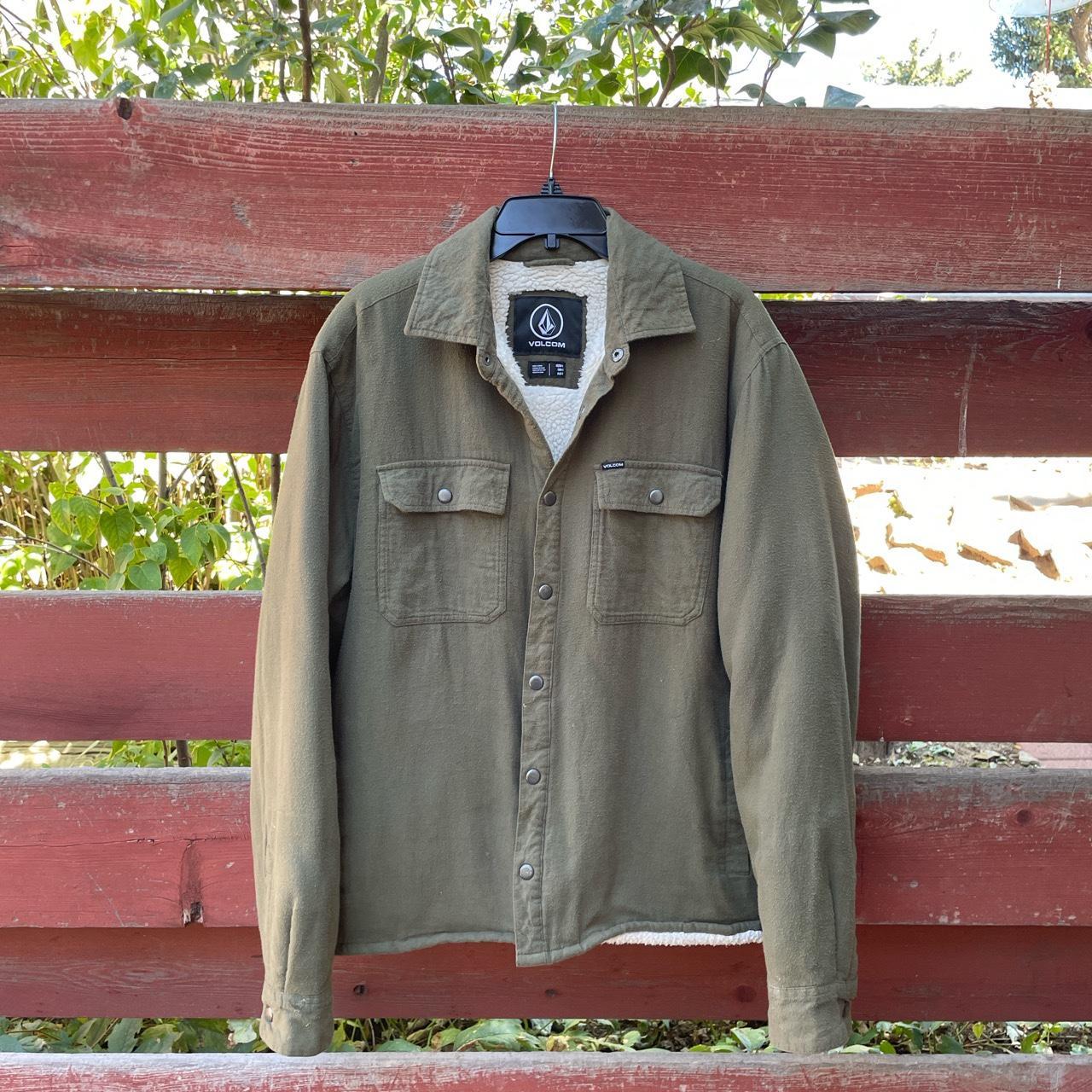 Soft Volcom Wool-lined Button Up - Depop