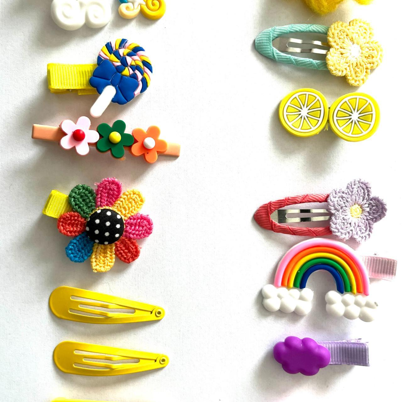 hair clips| kids clips |14 pcs sets hair clips for... - Depop