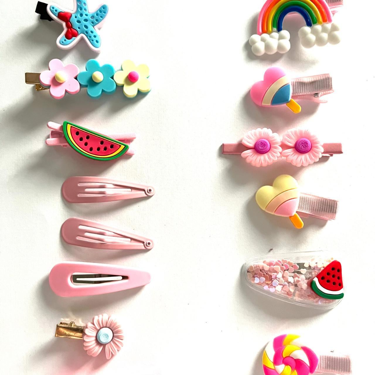 hair clips| kids clips |14 pcs sets hair clips for... - Depop