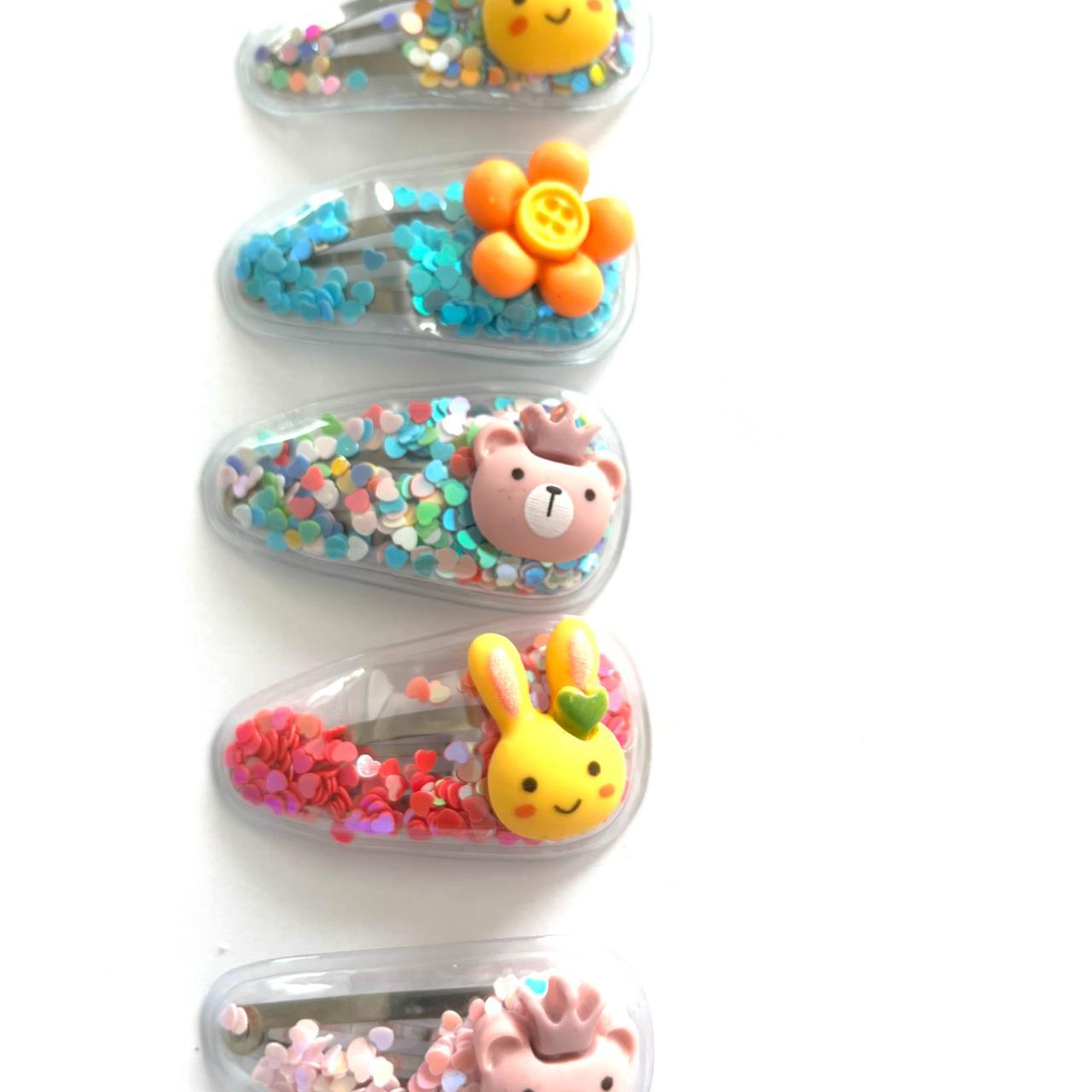 Hair clips| kids clips | 5 pcs sequence hair clips... - Depop