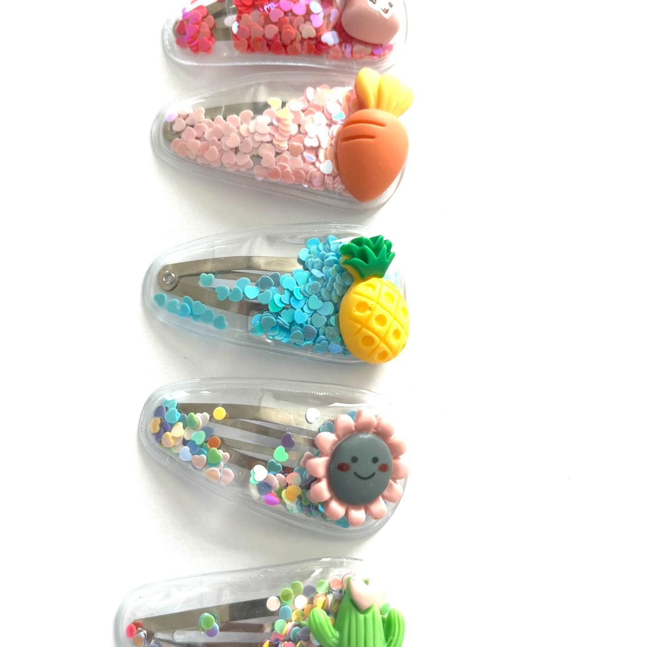 Hair clips| kids clips | 5 pcs sequence hair clips... - Depop