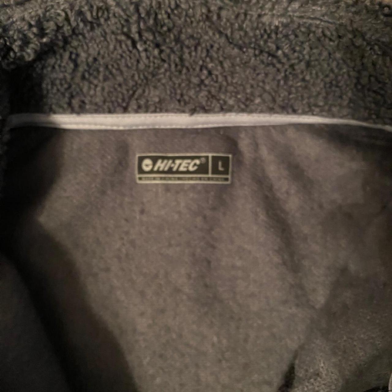 Vintage Hi Tech Fuzzy Fleece Zip up Size L... - Depop