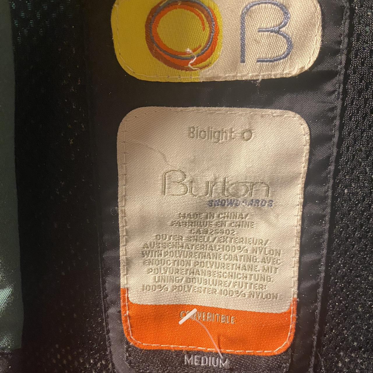Men’s vintage Burton snowboarding shell jacket Good... - Depop