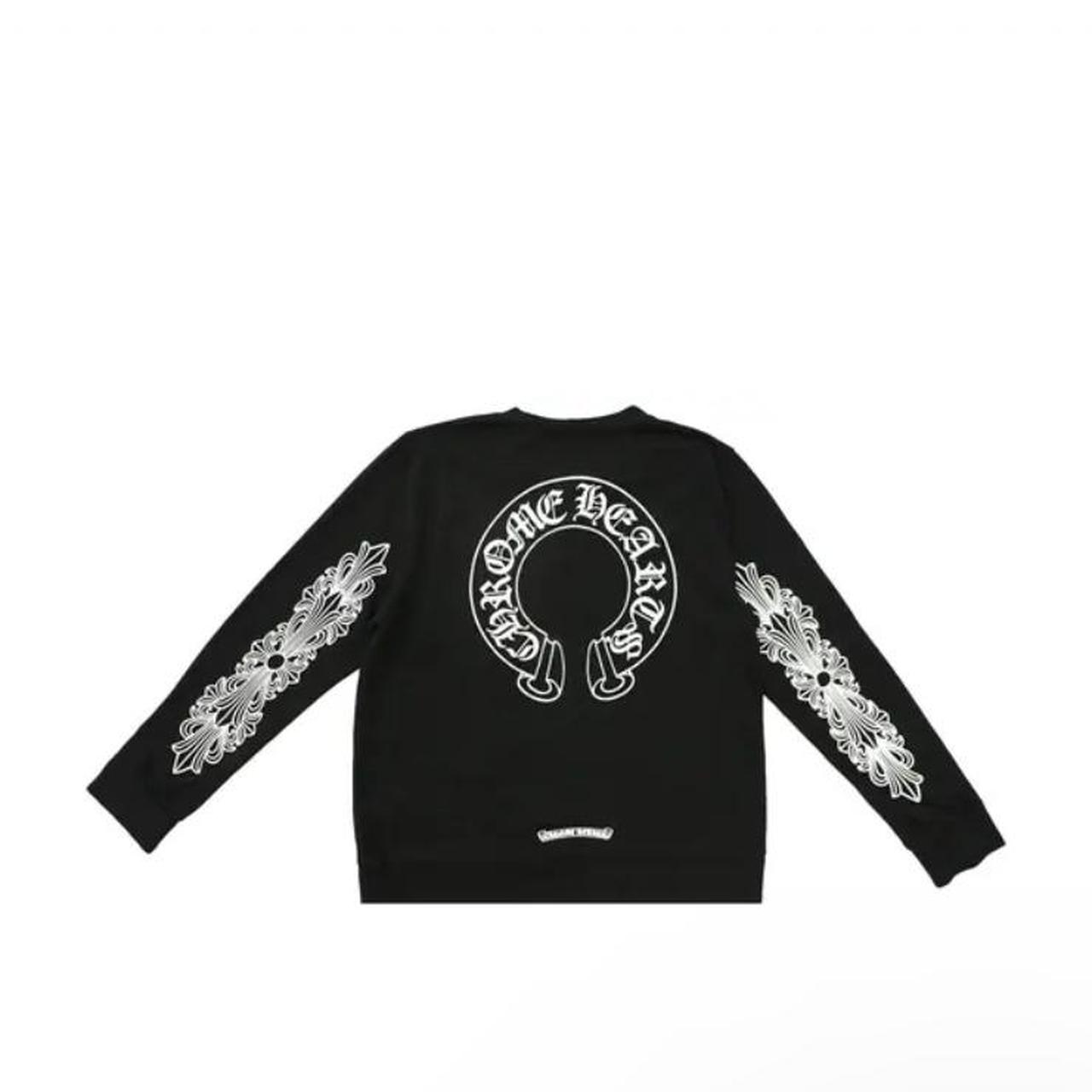 Chrome Hearts embroidered floral logo long sleeve... | Depop