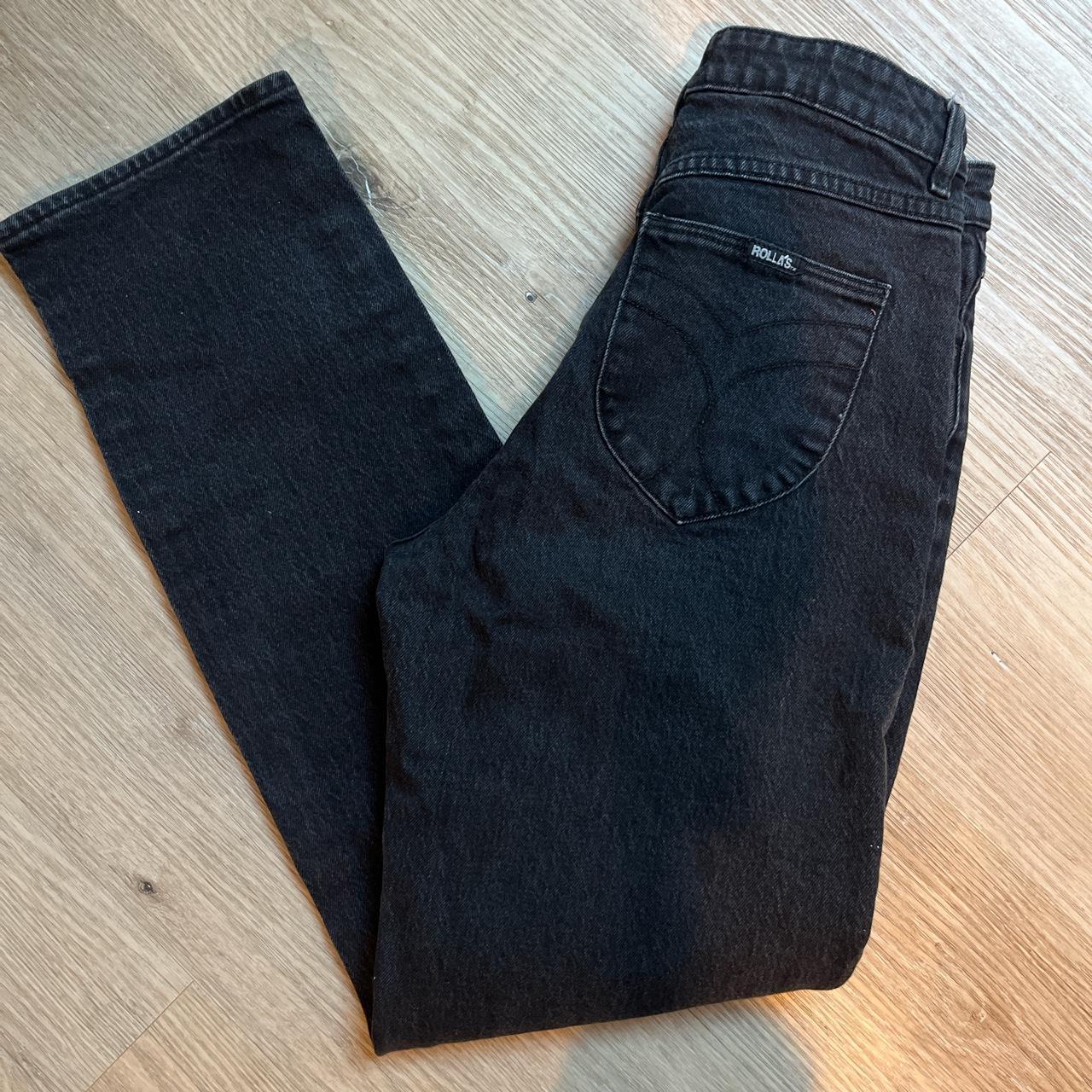Vintage black ROLLA jeans. Size 28/Aussie 10. These... - Depop