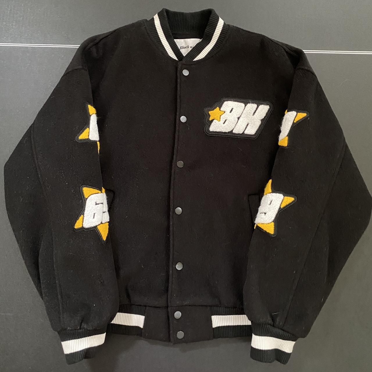 Aelfric Eden Black Air Varsity Jacket Men’s Size... - Depop
