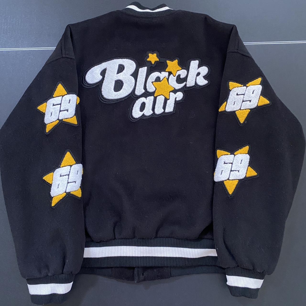 Aelfric Eden Black Air Varsity Jacket Men’s Size... - Depop