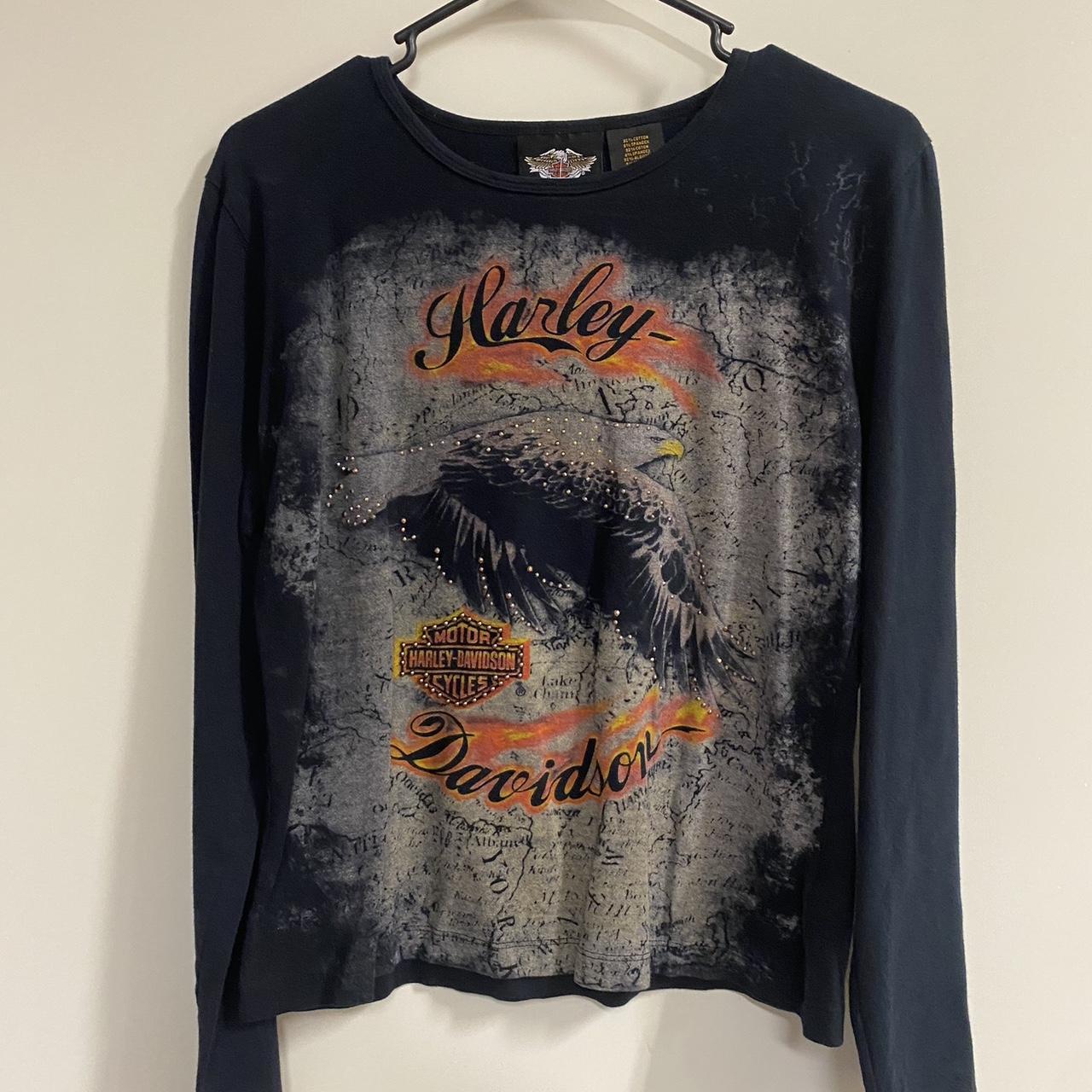 Women’s Harley Davidson long sleeve shirt - Depop