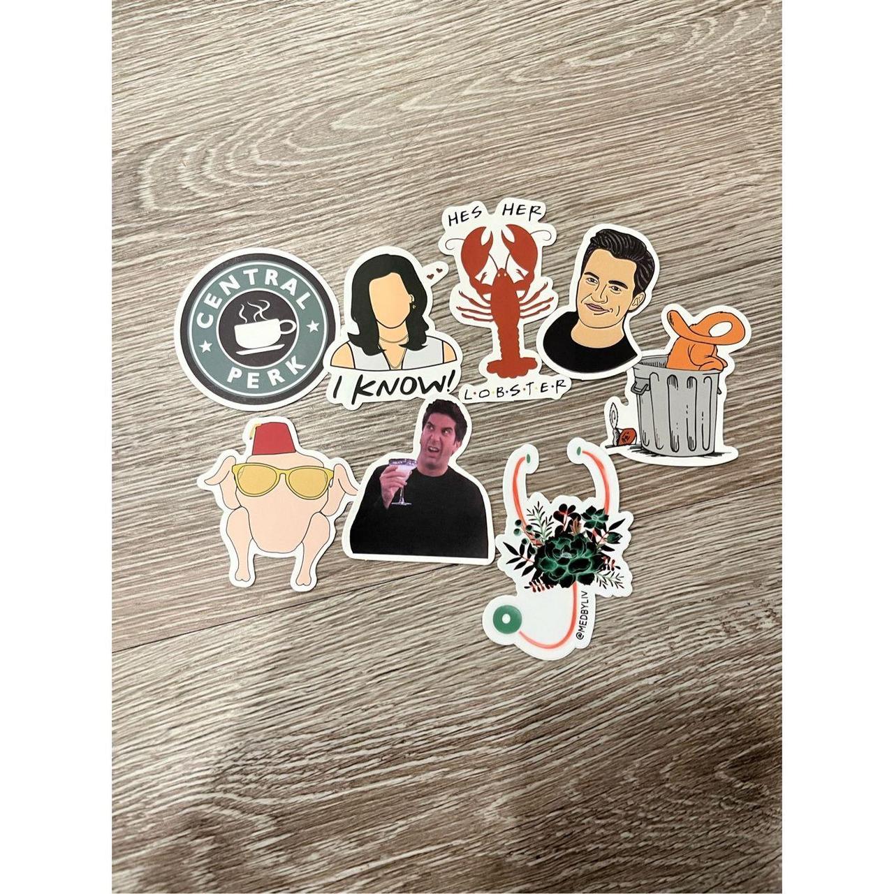 New stickers, never used, various FRIENDS themes - Depop