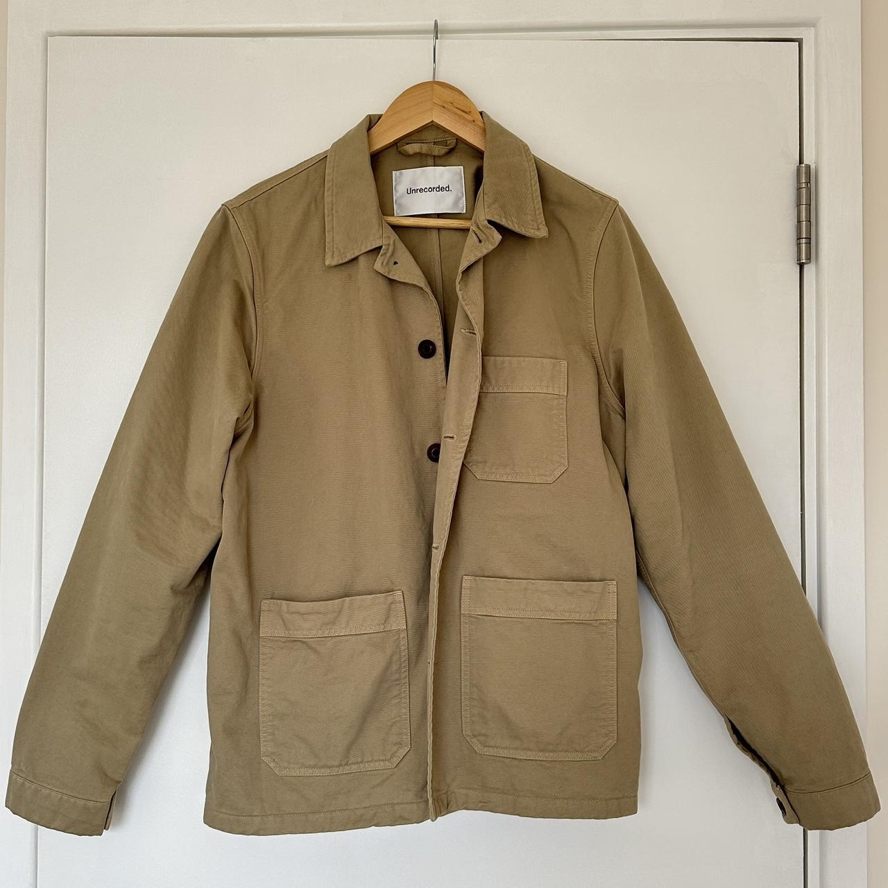 Tan worker jacket from Unrecorded Great... - Depop