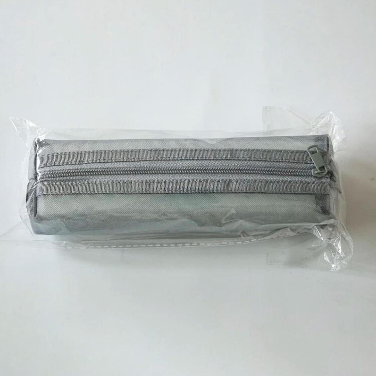 Mesh Grey/silver pencil case Minimalistic, resembles... - Depop