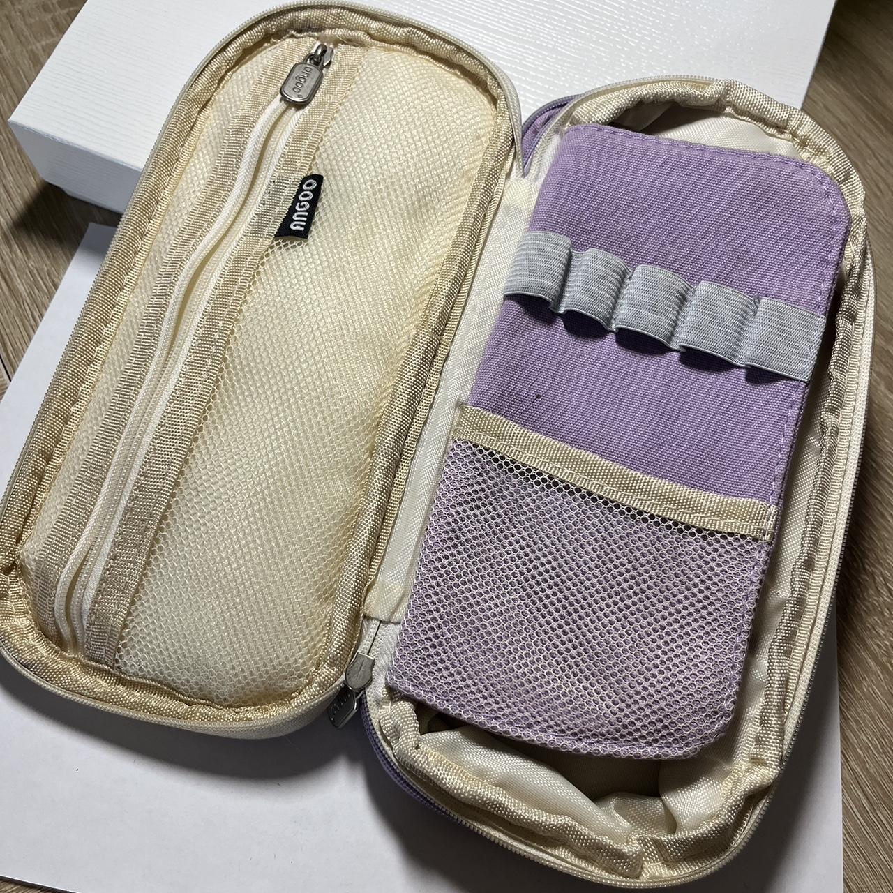 “SPECIAL” Cute lavender and cream pencil case with... - Depop