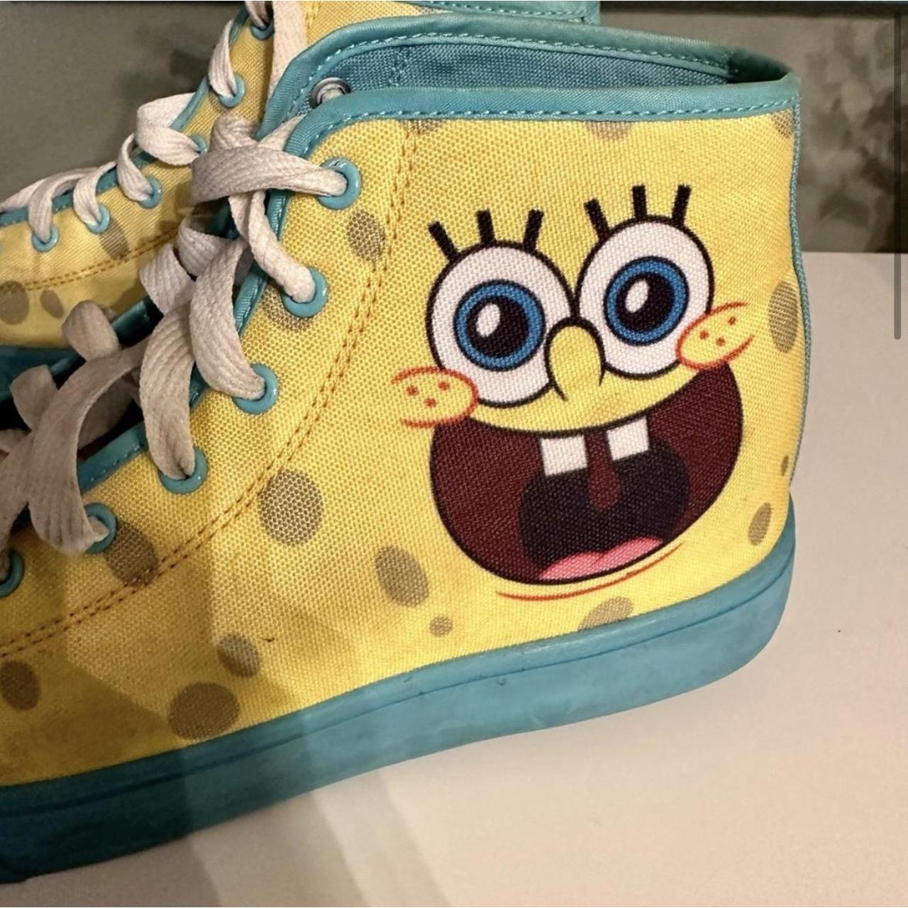 SpongeBob SquarePants Racer Heelys Yellow/Cyan.... - Depop