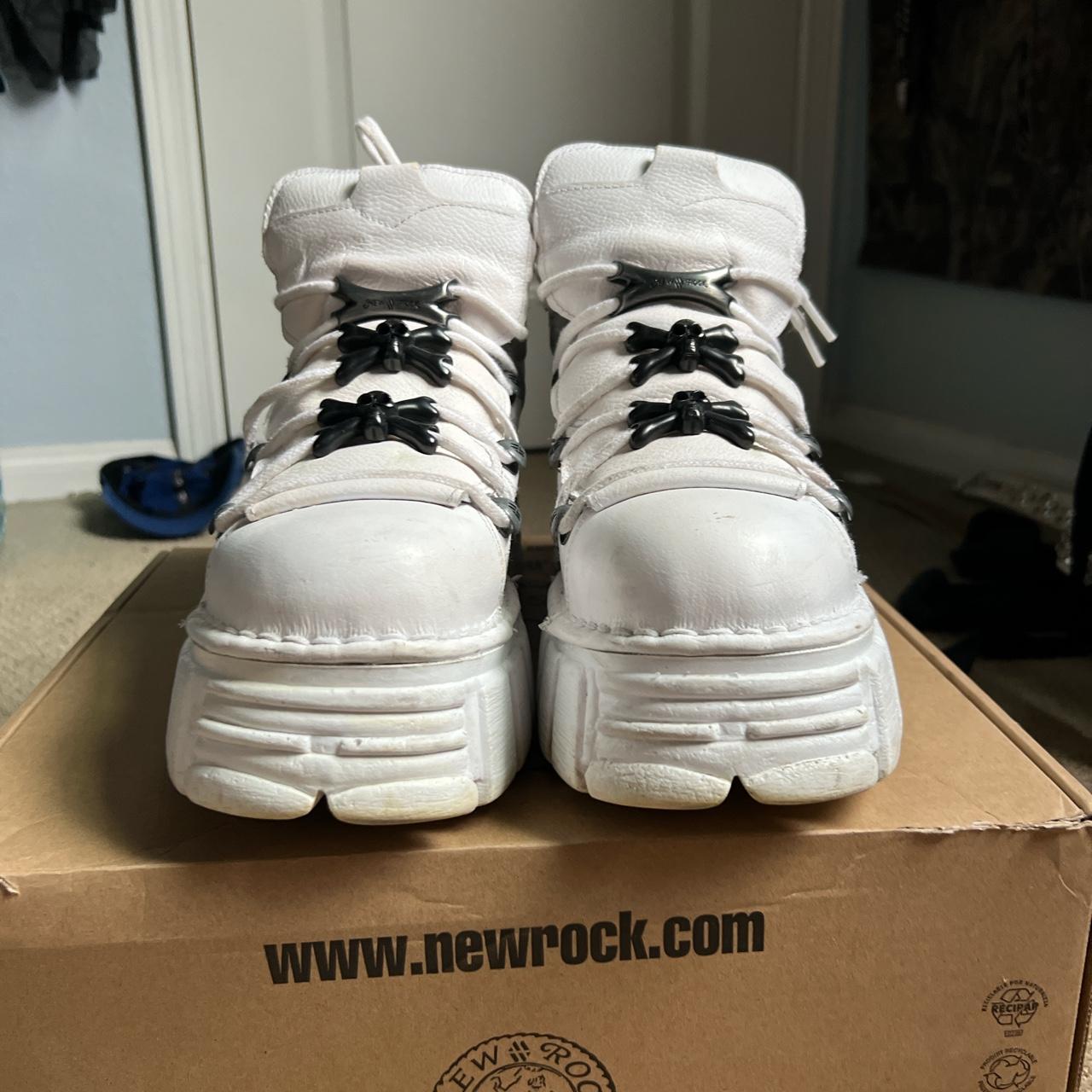 All white custom made from Spain New Rock... - Depop