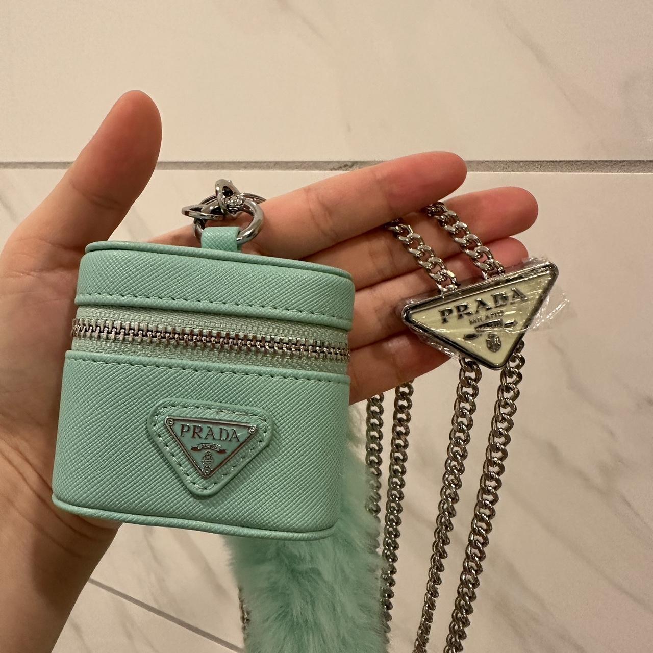 Tiffany Blue Prada AirPod/Earpod case. Comes with... - Depop