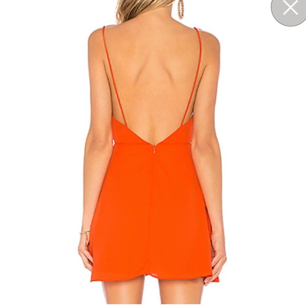 Revolve orange mini dress worn once. In perfect... | Depop