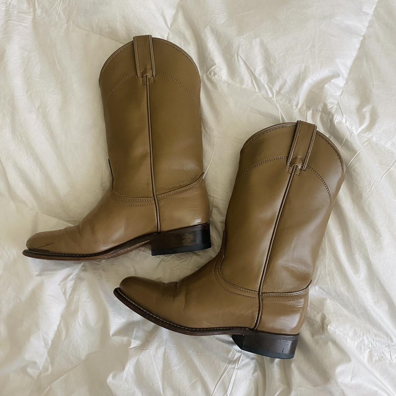 Laredo Western Roper Boots Women’s Size 6 Leather... - Depop
