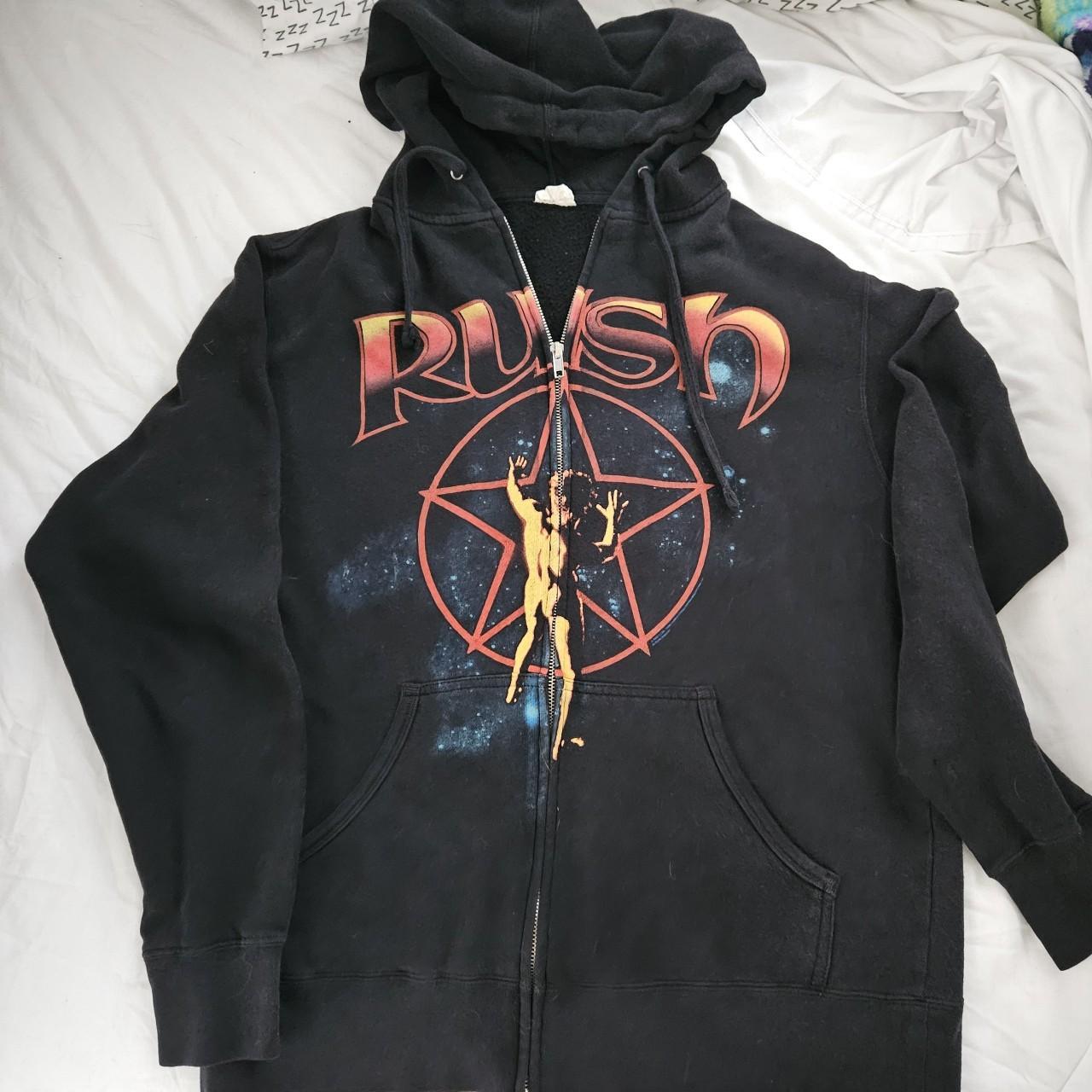 RUSH rock band zip-up hoodie, retro, unbranded - Depop
