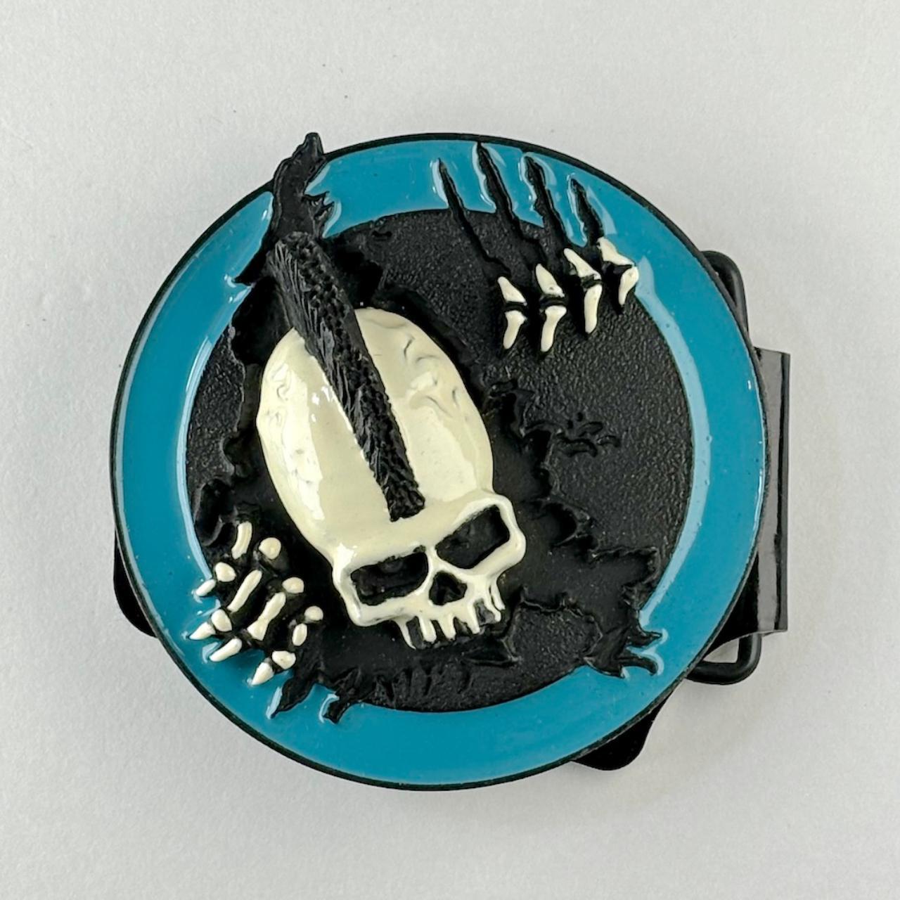 Germs GI Skull Punk Rock Belt Buckle Enameled and... - Depop