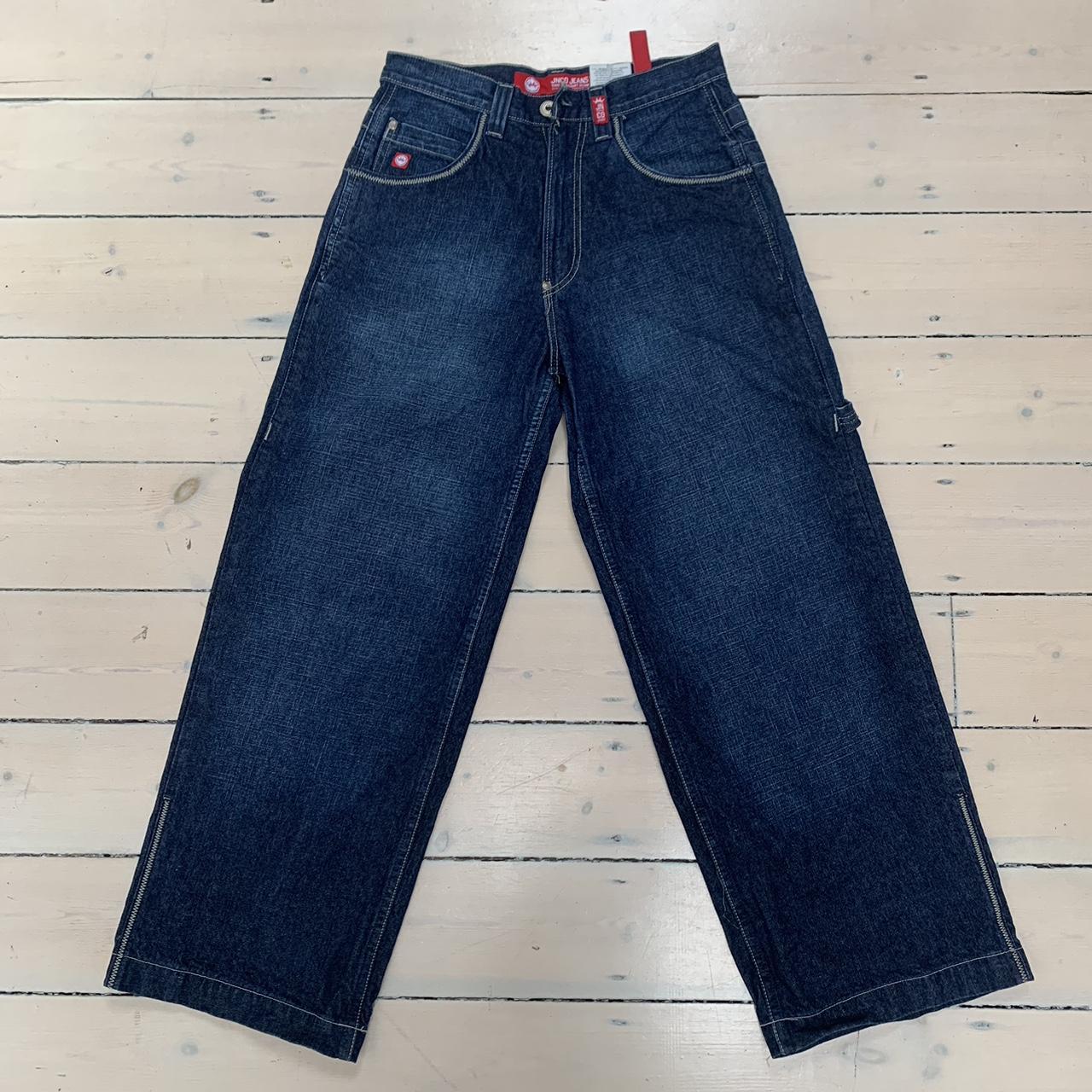 Sickest 90’s JNCO wide leg, baggy skate jeans Waist... - Depop