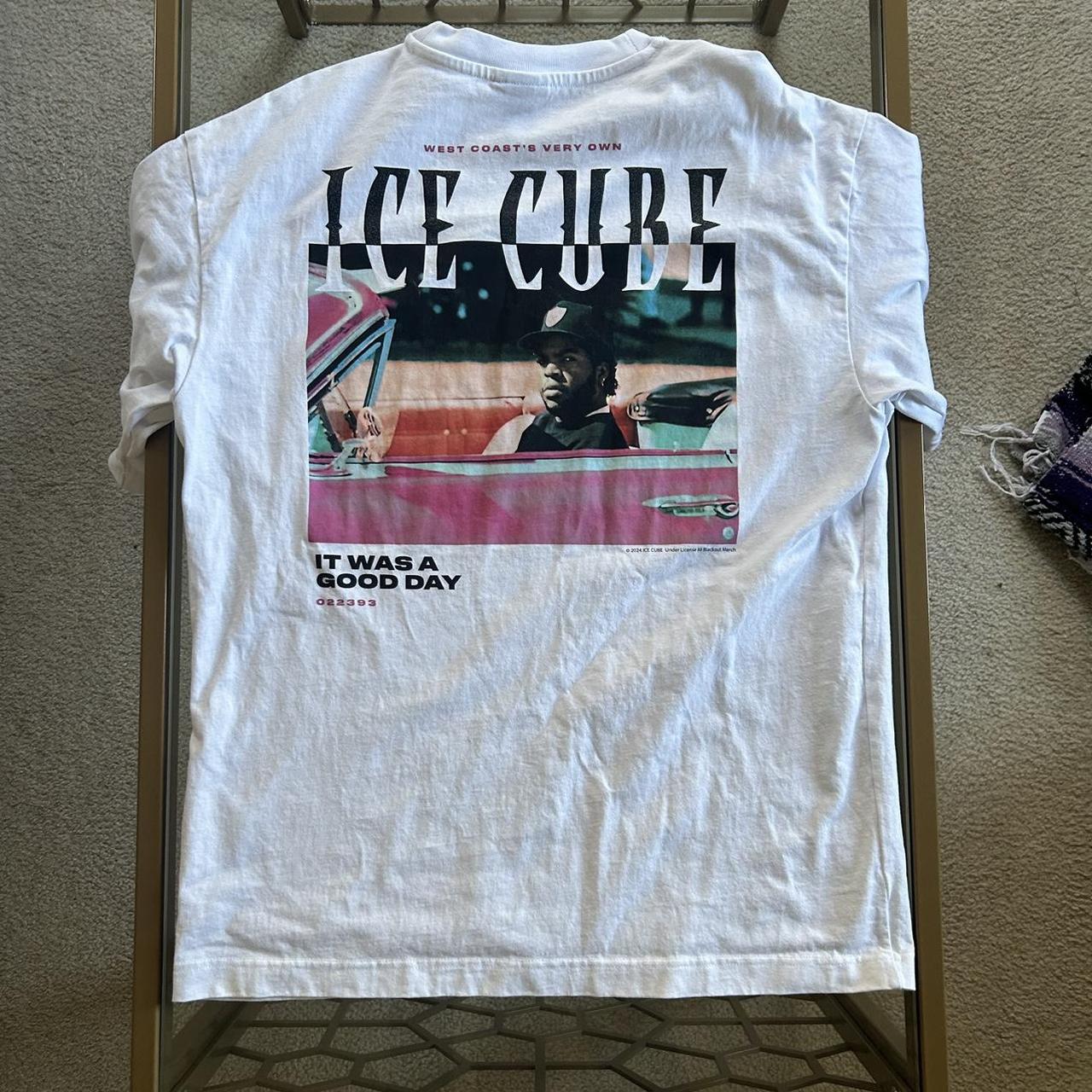 White Oversized Ice Cube Tee - Depop