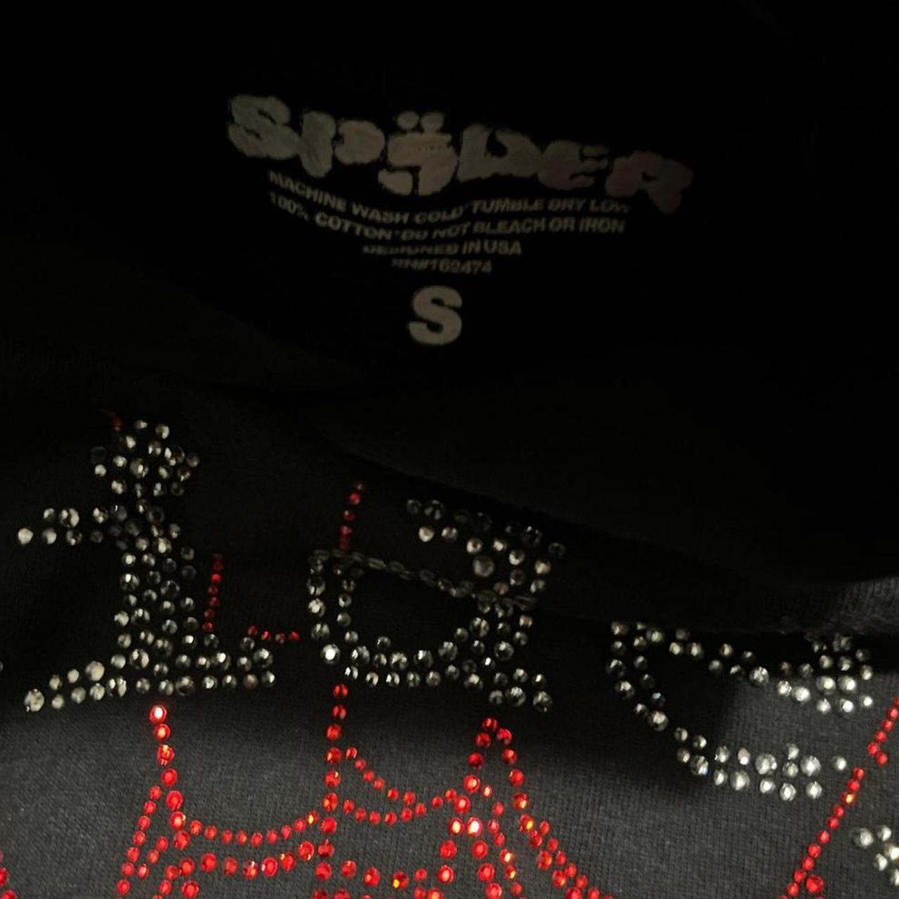 Black and Red Spider Hoodie - Depop