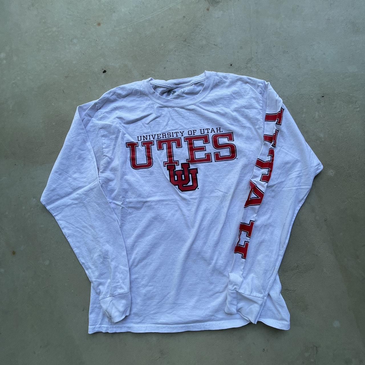 Utah Utes University Long Sleeve T Shirt Size Depop