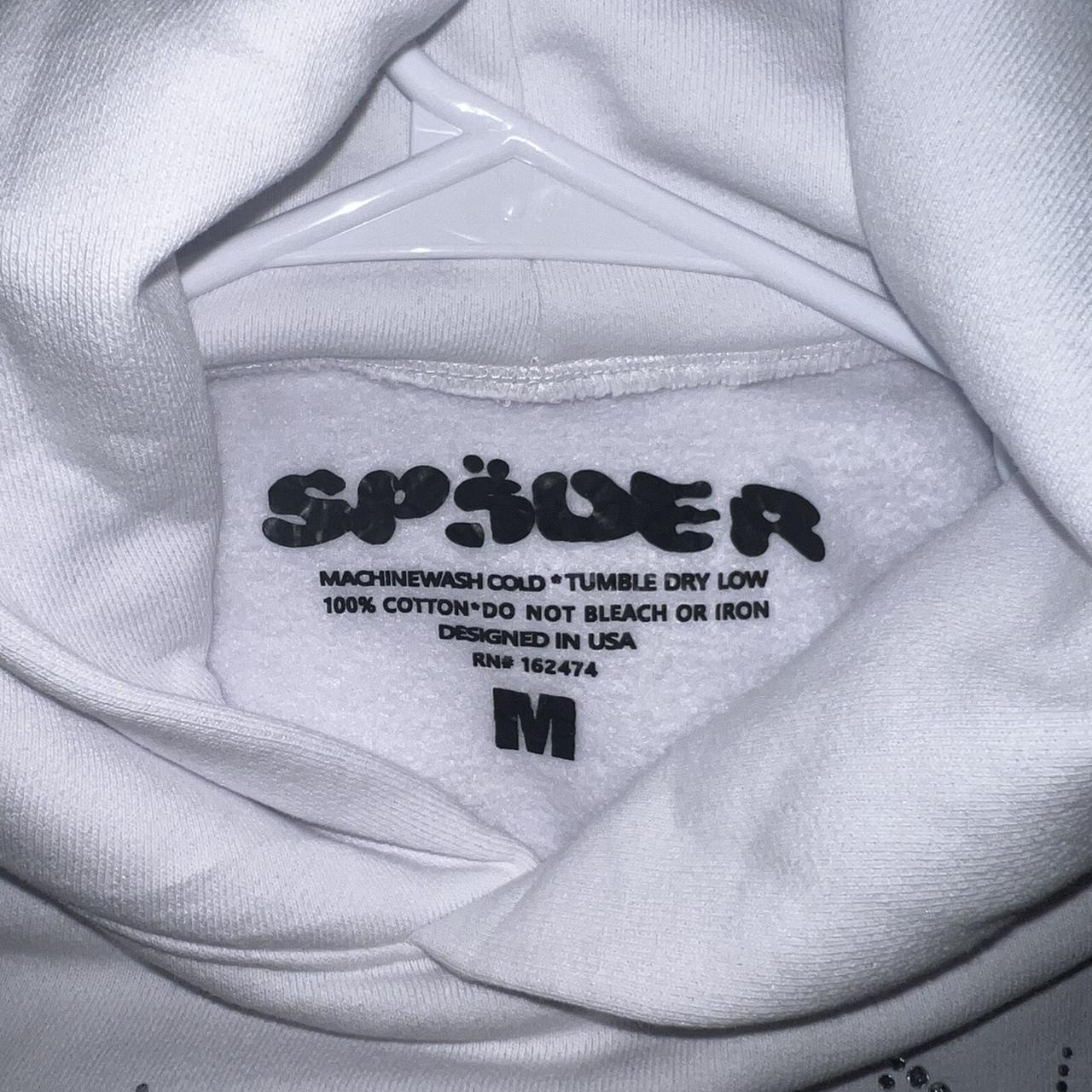 WHITE SP5DER RHINESTONE RARE HAS ALL RHINESTONES NEW - Depop