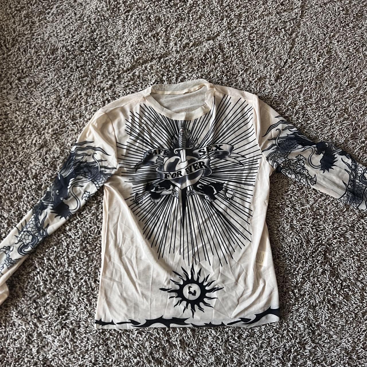 Vintage Y2k Grunge Crop Top “safe Sex Forever” Y2k Depop