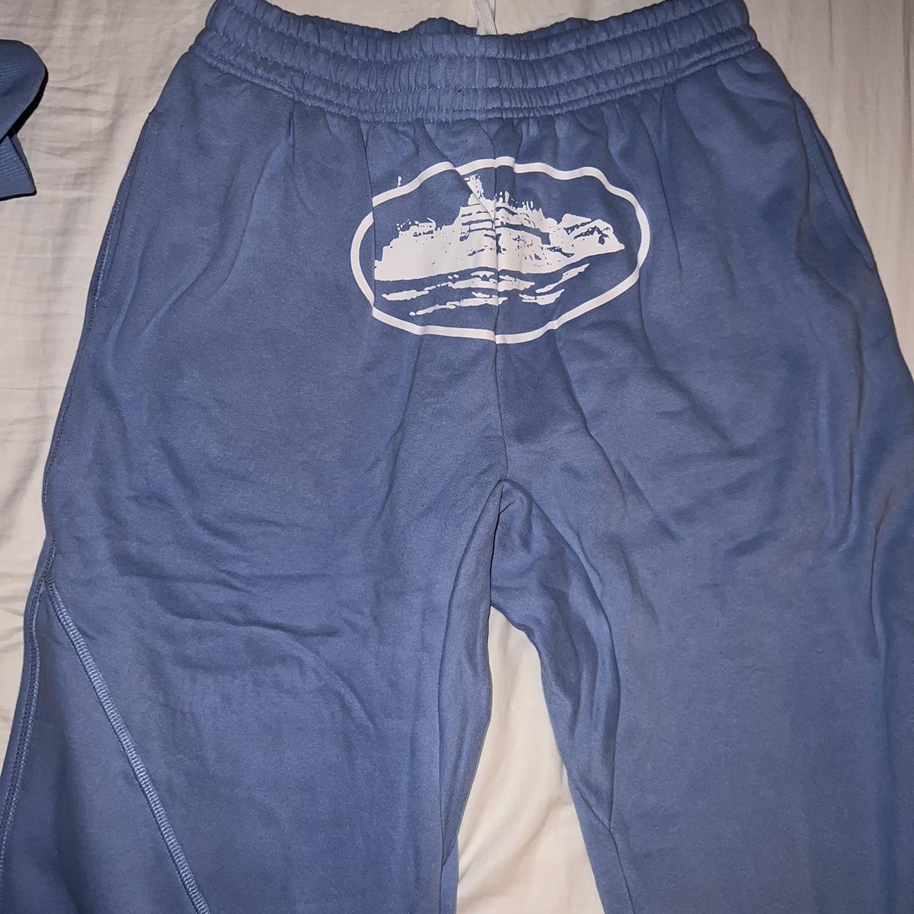 Coteiz Baby blue track suit XL fits closer to L Worn... - Depop