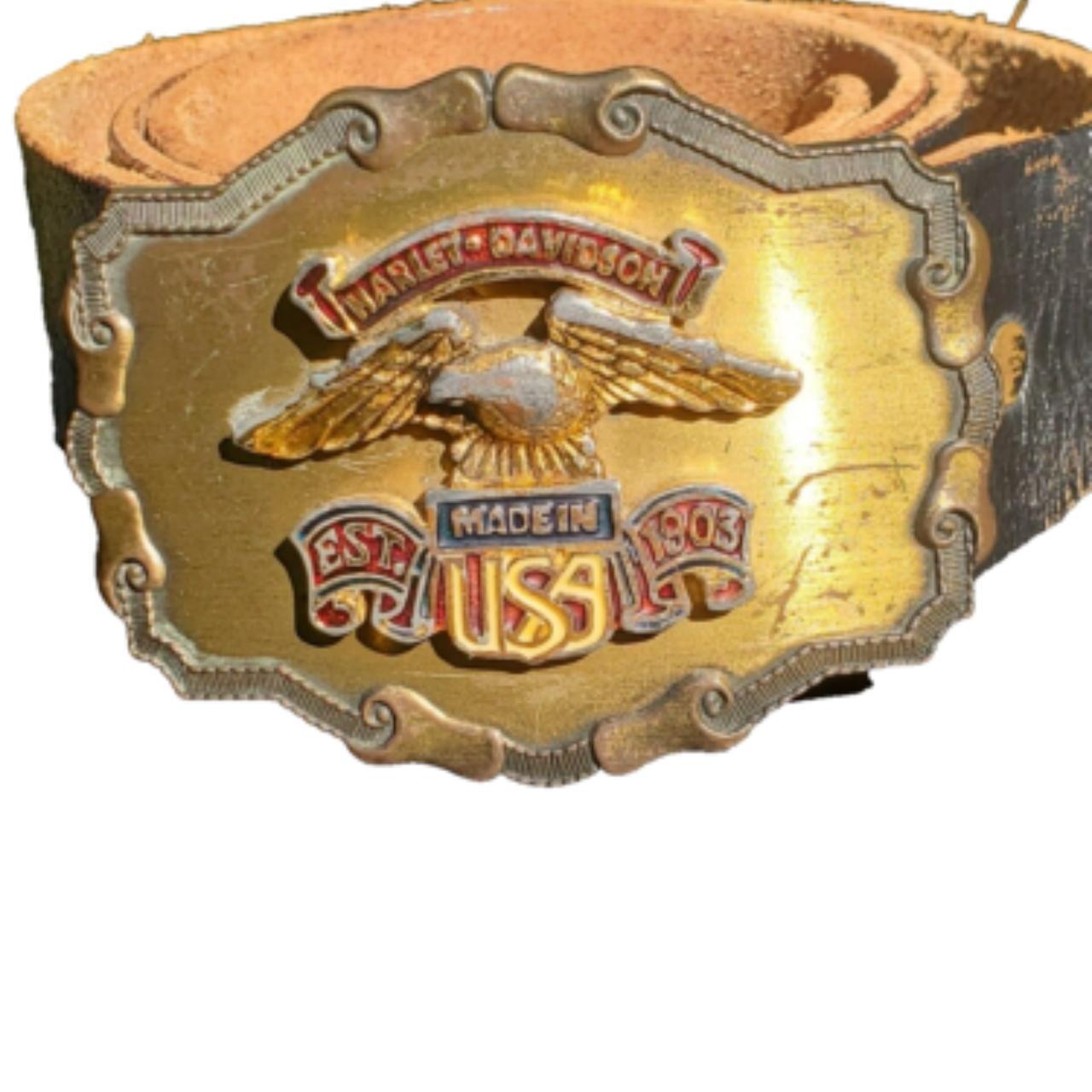 HARLEY DAVIDSON SCREAMING EAGLE BELT BUCKLE RAINTREE... - Depop