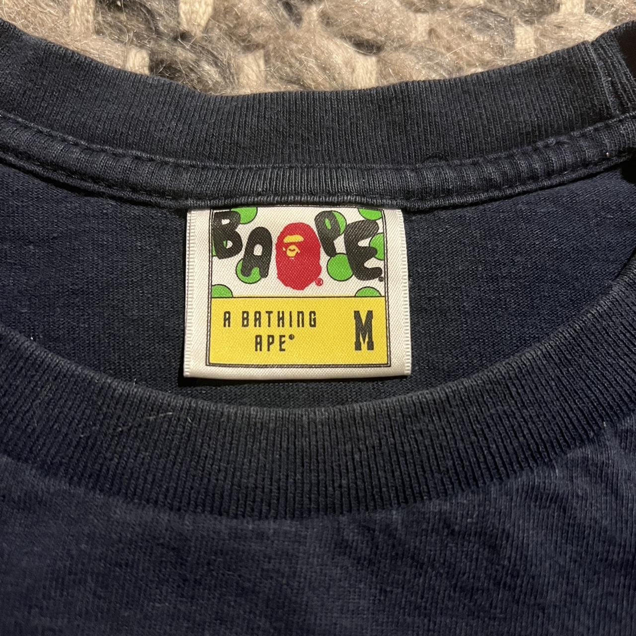 Vintage Bape fuzzy ape T-Shirt Size medium ‼️Rare... - Depop