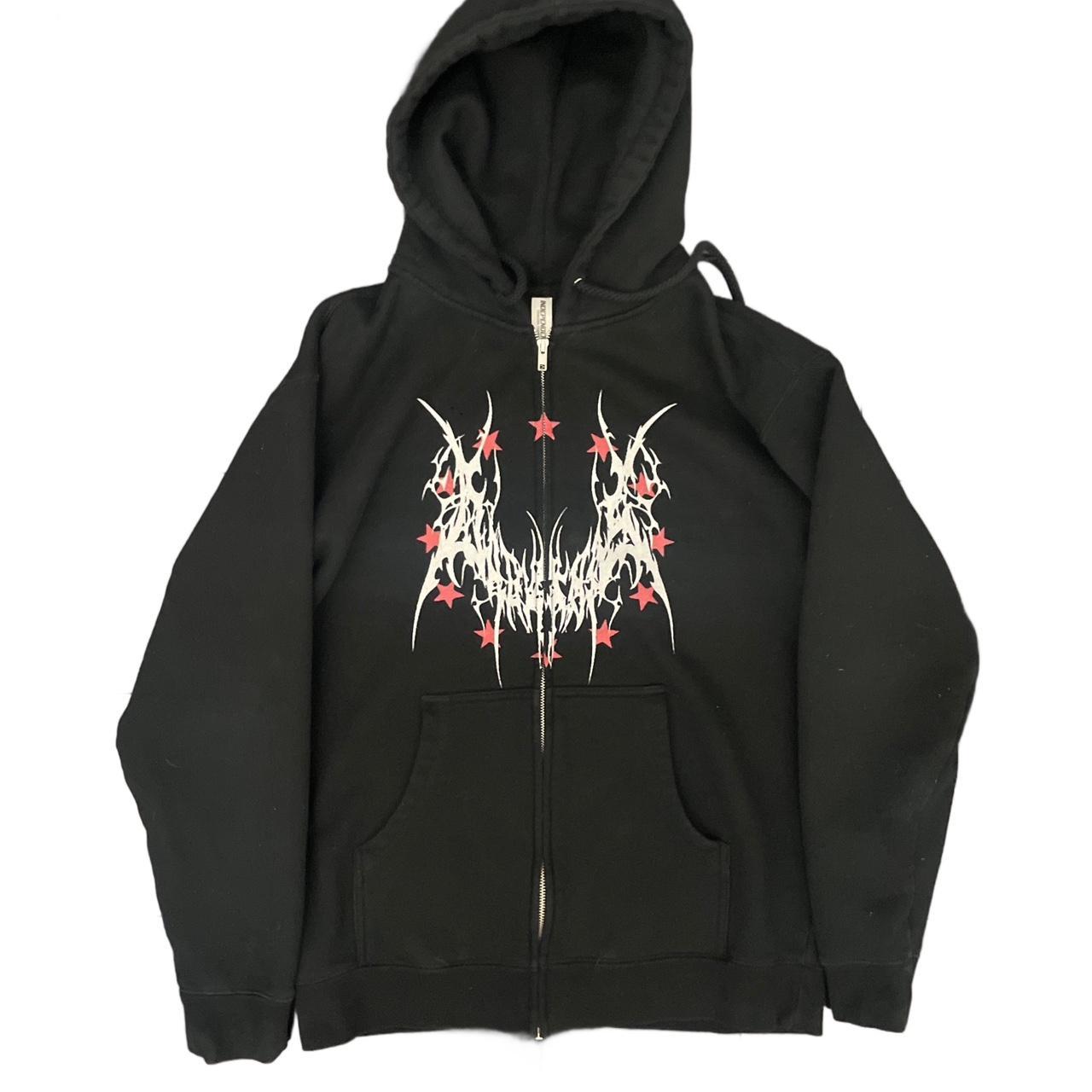 nickitten hoodie zipup. almost new only worn twice.... - Depop