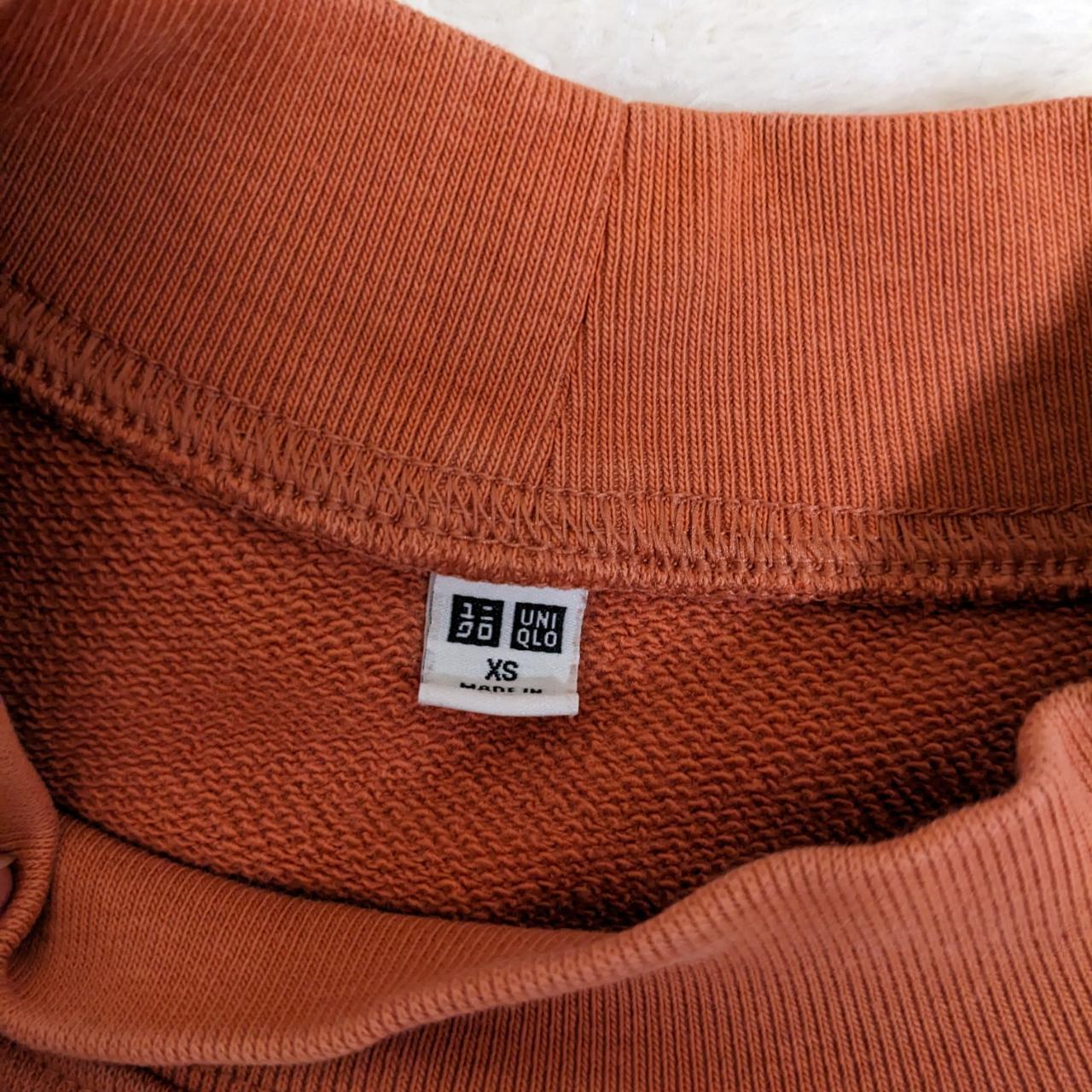 Orange Uniqlo Mock Turtleneck Sweater, Size XS --... - Depop
