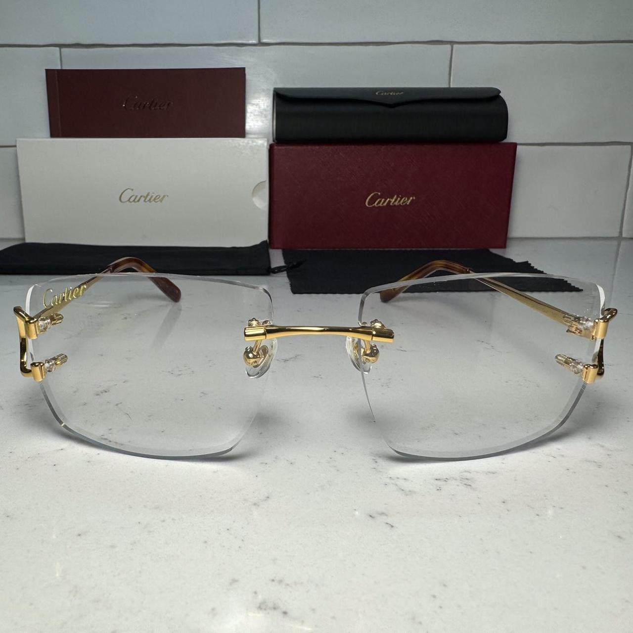 Cartier Detroit Wires Big C Sunglasses With... | Depop