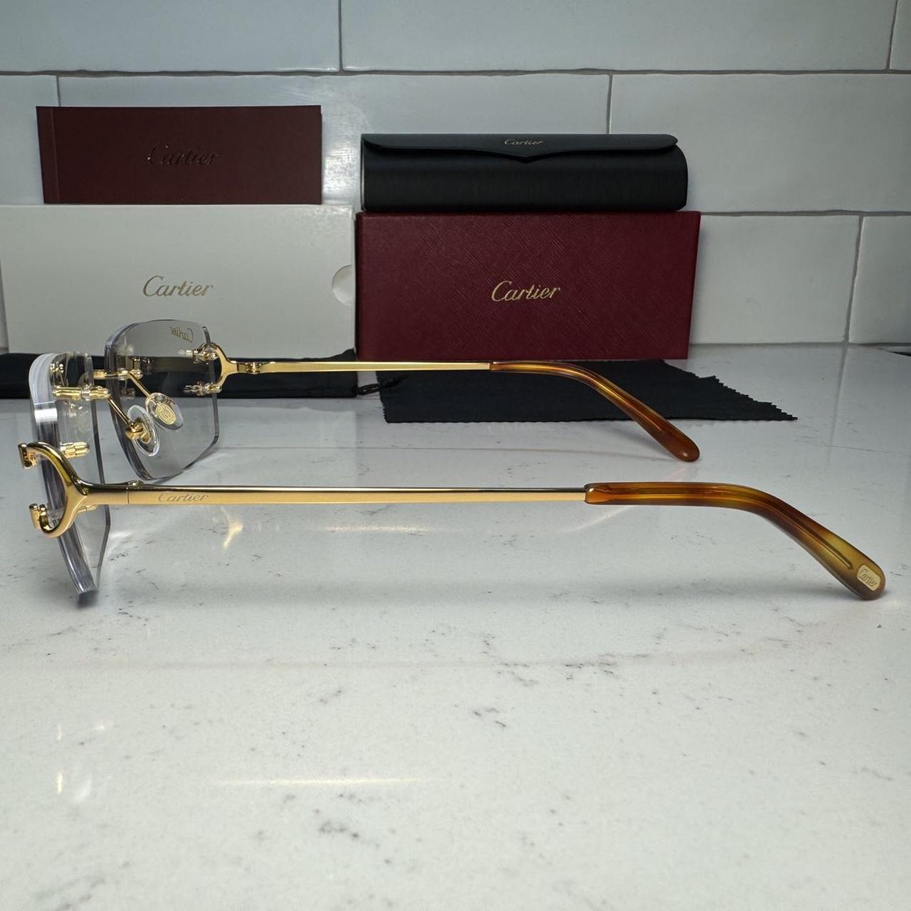 Cartier Detroit Wires Big C Sunglasses With... | Depop