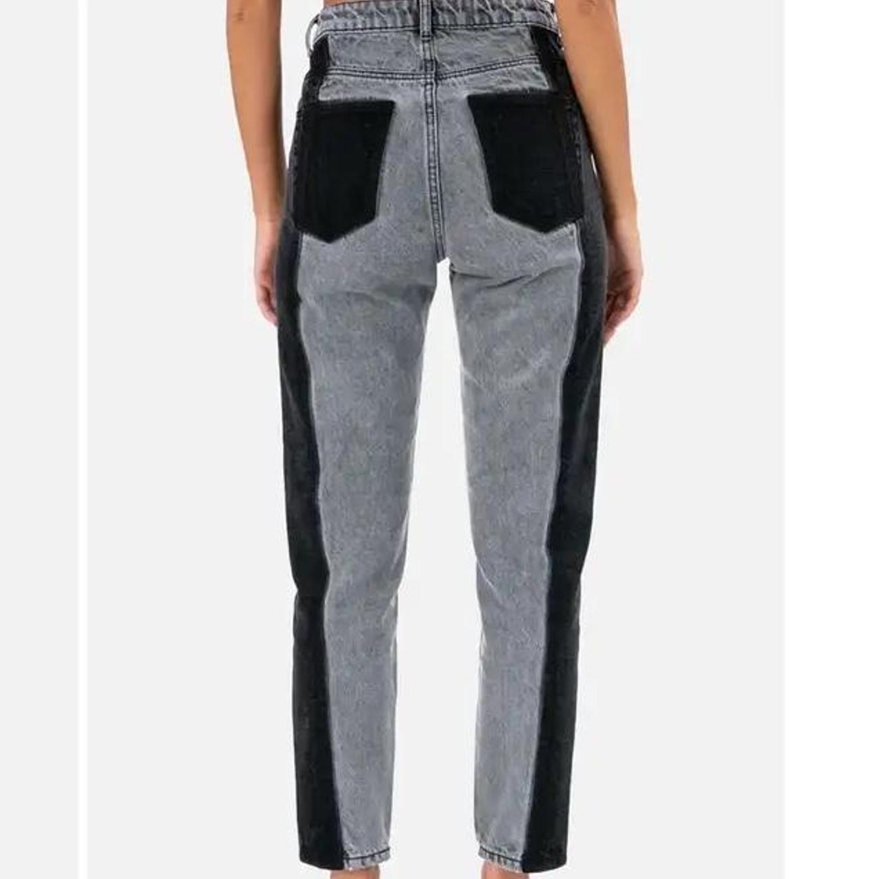 Adika black and gray jeans - M (fits like a 27”) - Depop