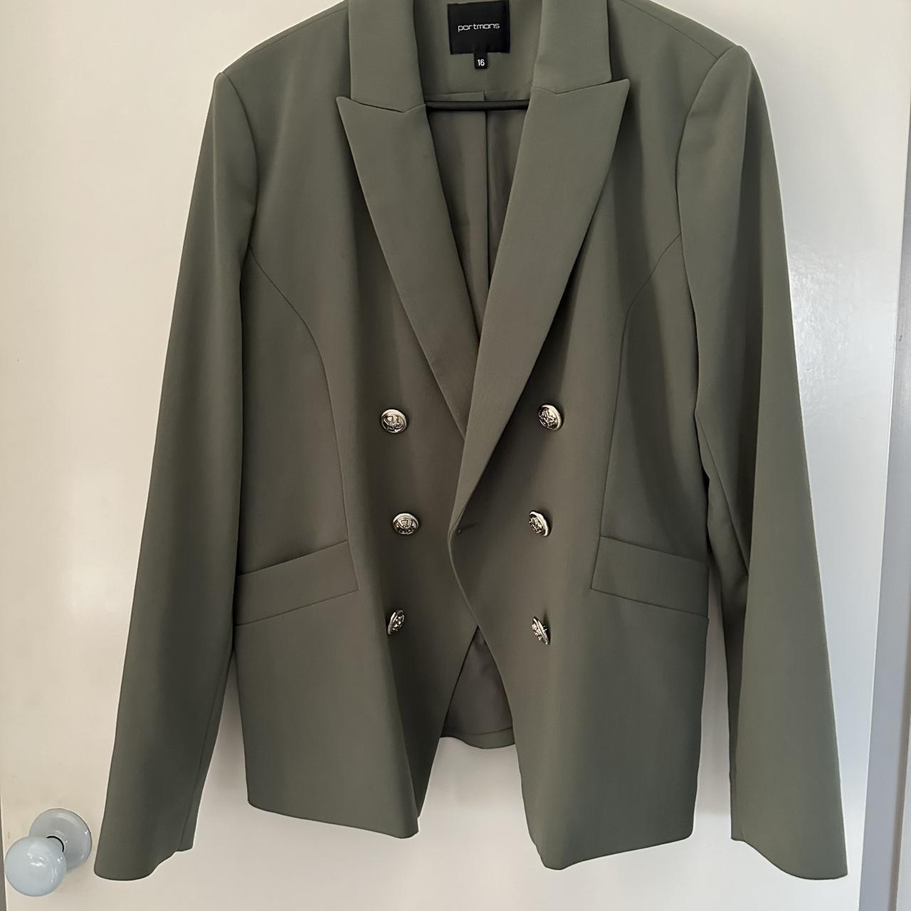 Portmans double breasted blazer. Detailed gold... - Depop