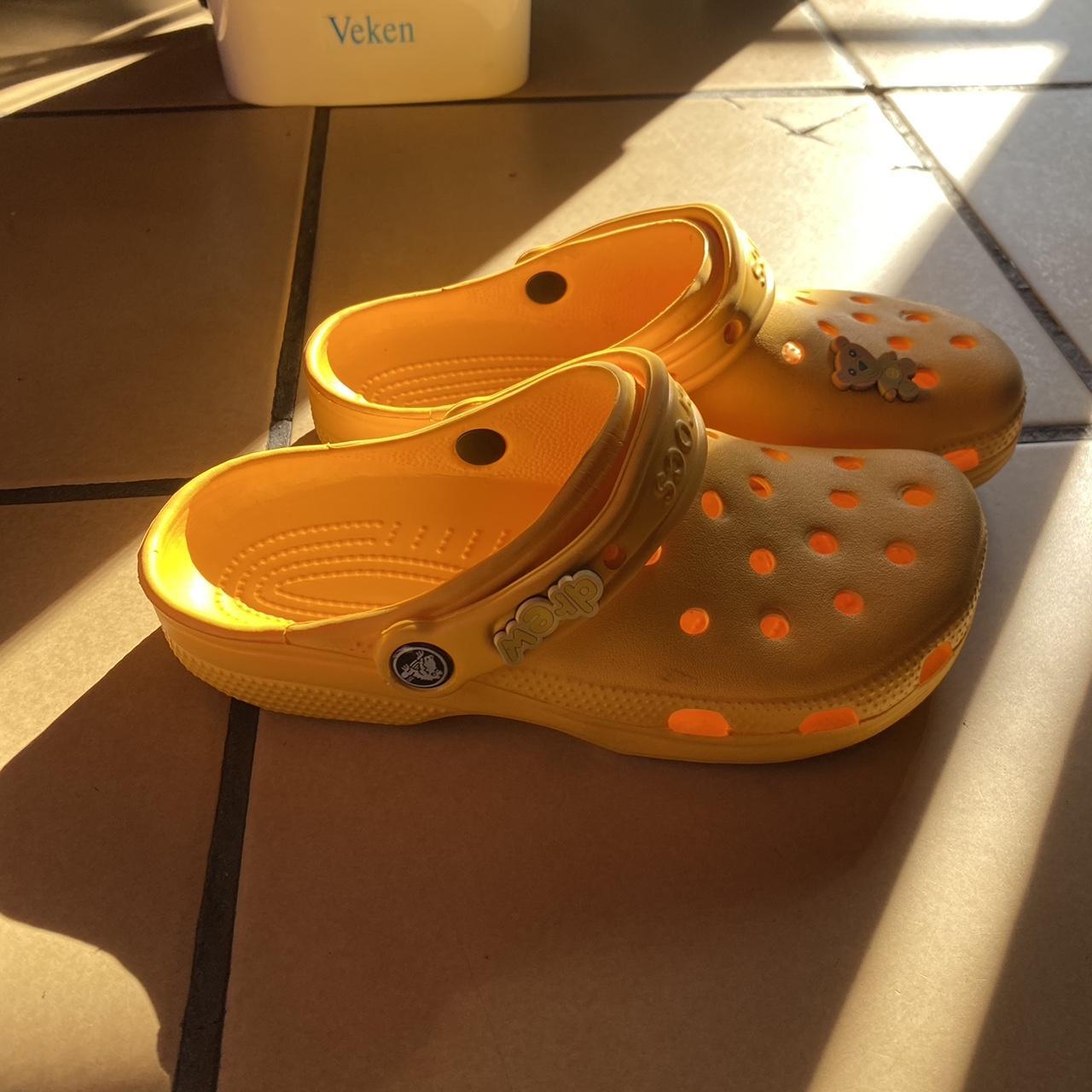 yellow orange crocs! - Depop