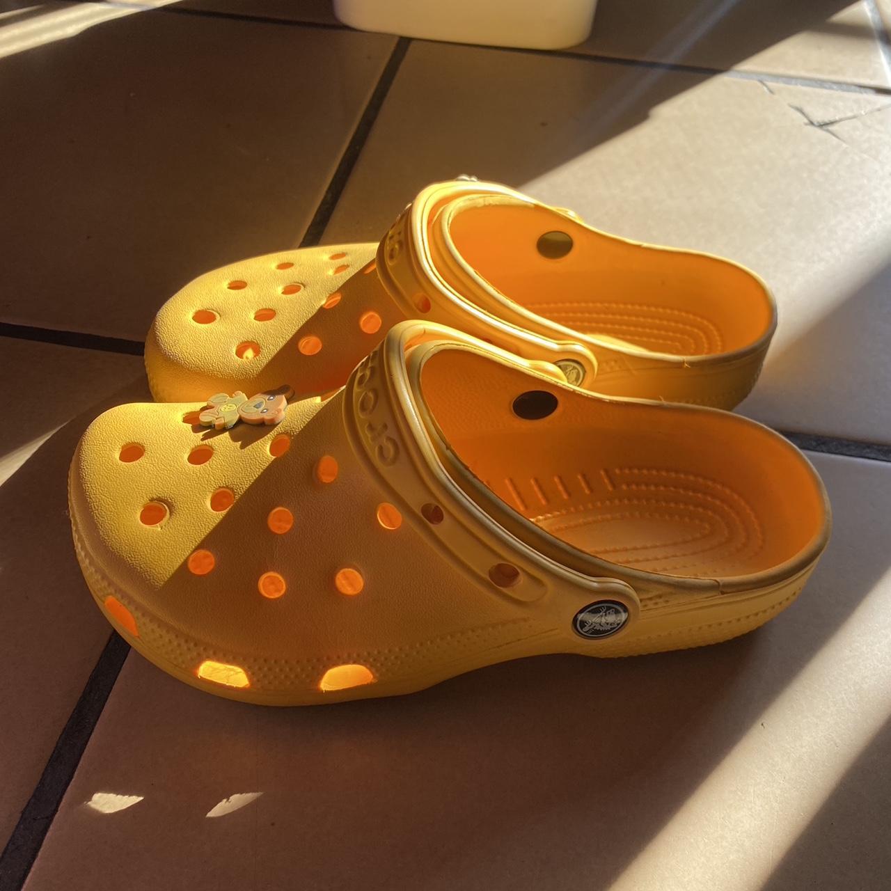 yellow orange crocs! - Depop