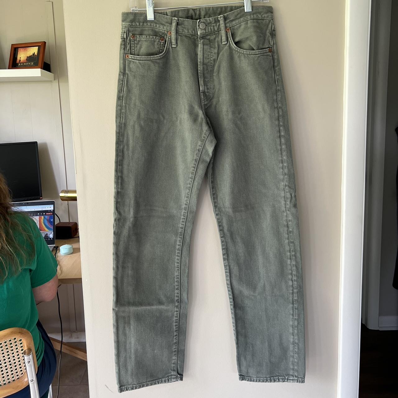acne studios 1996 chalk moss jeans, EUR 31-32 - Depop