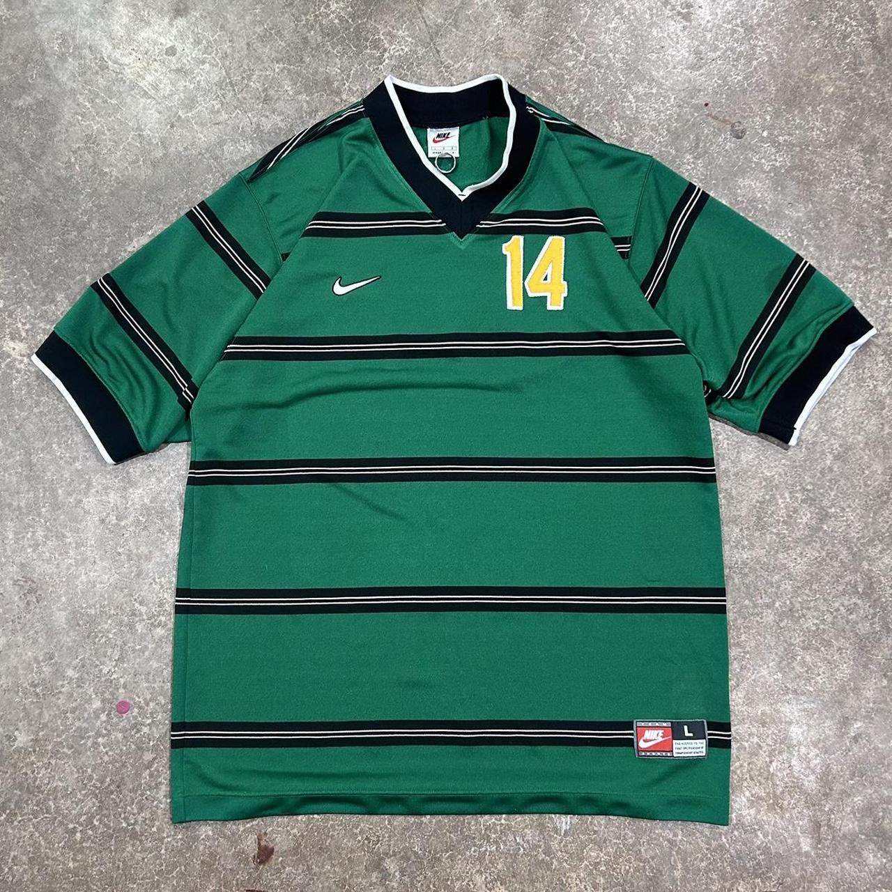 Vintage 90s Nike Soccer Jersey Made in USA Men’s... - Depop