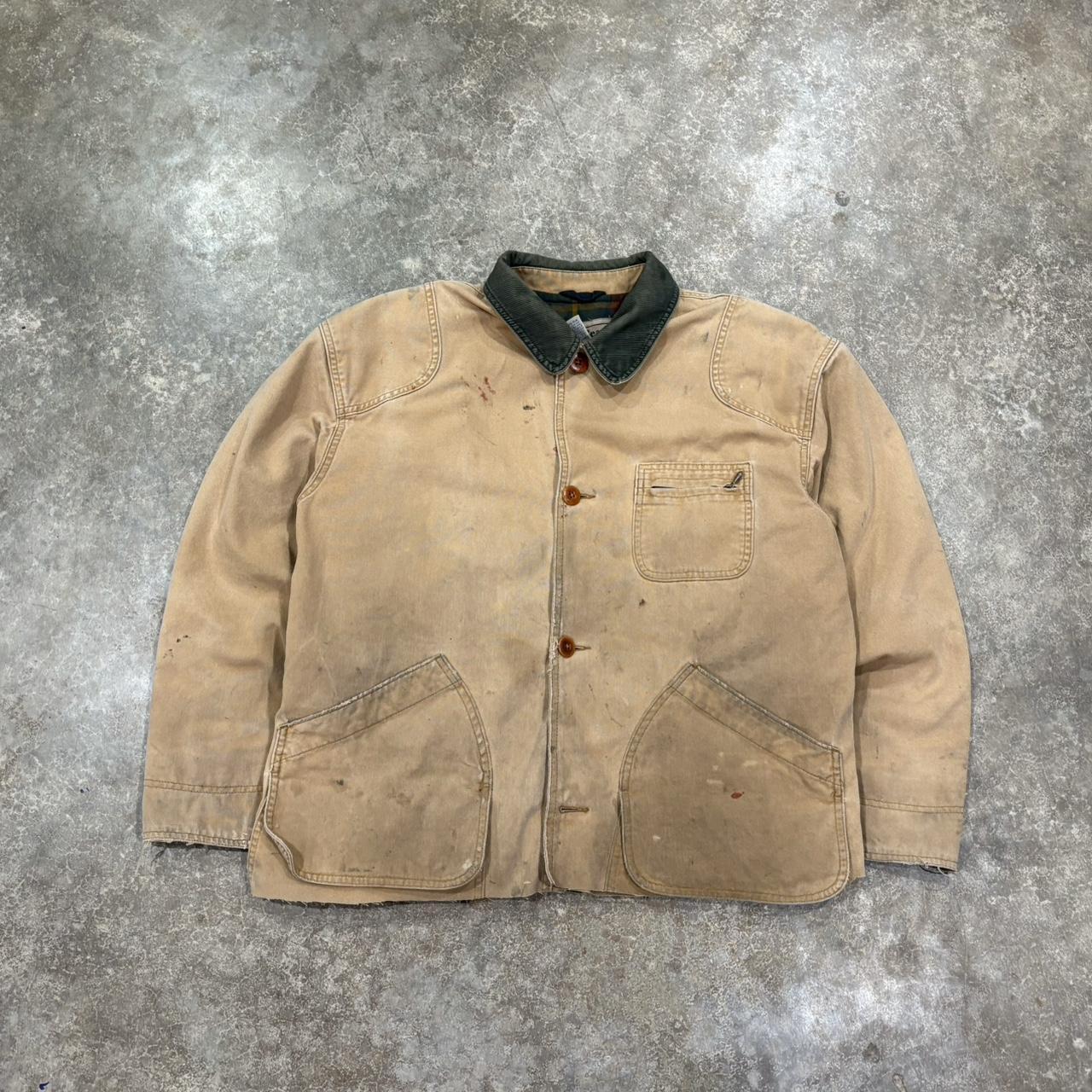 Vintage 90s Cropped LL Bean Detroit Workwear Jacket... - Depop