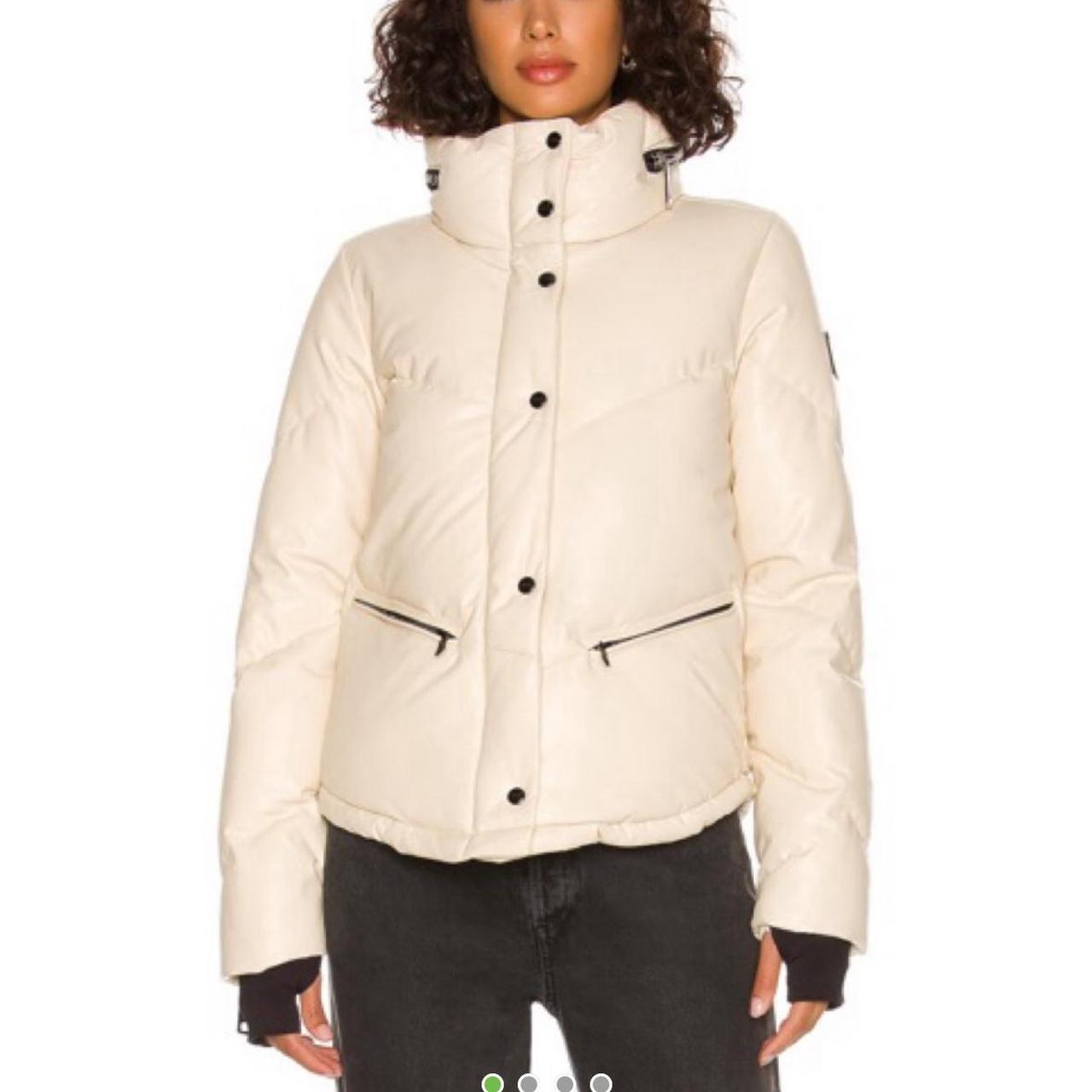 SAM. Puffer jacket Cream color Worn once, perfect... - Depop