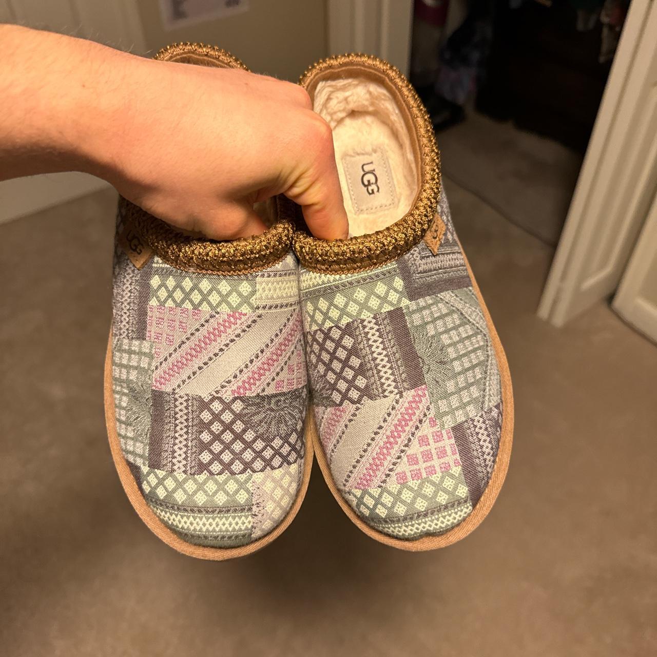 Patchwork UGG Tasman WORN ONCE VERY GOOD CONDITION - Depop