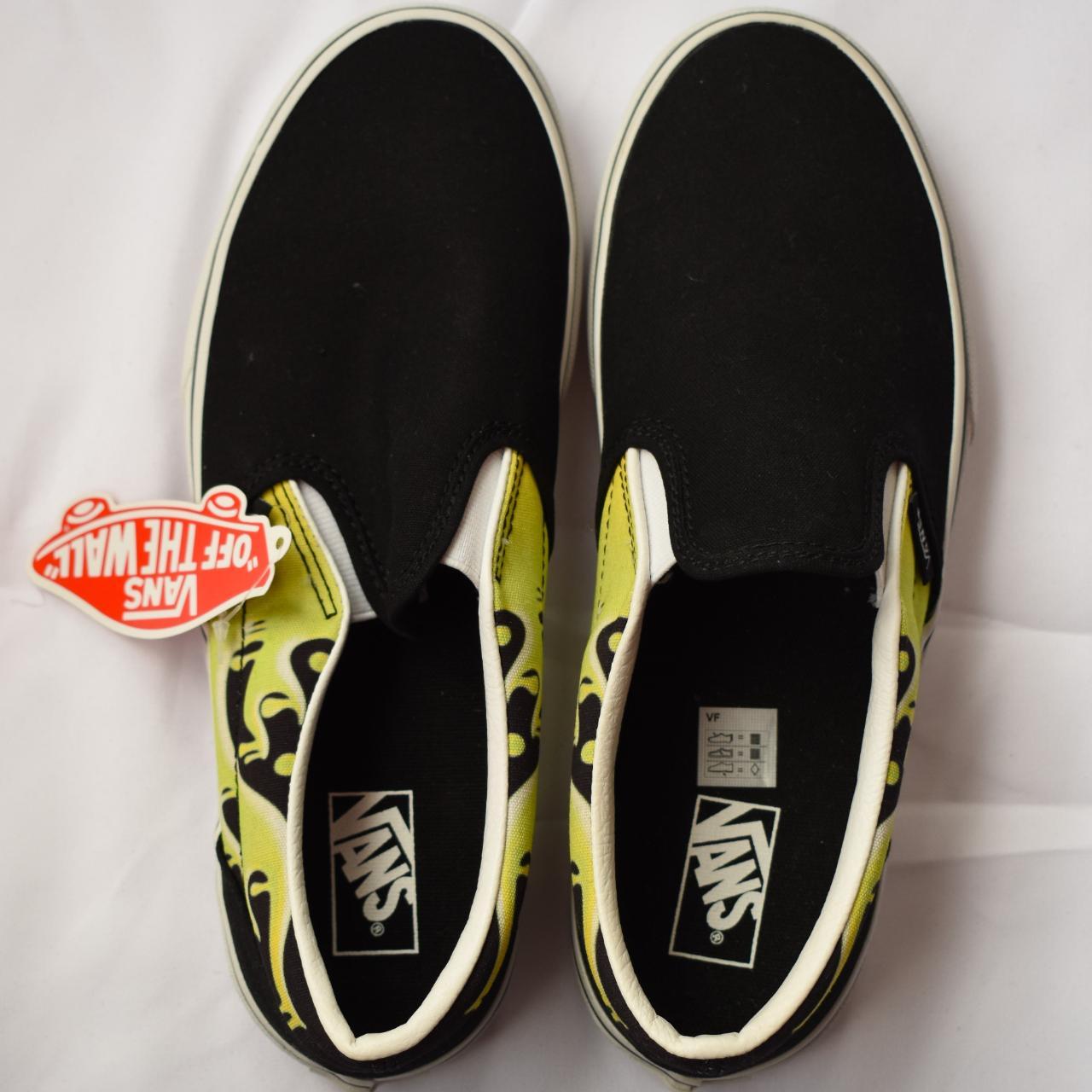 US Juniors size 6 (Women's 7.5) Vans Slip-On Slime... - Depop