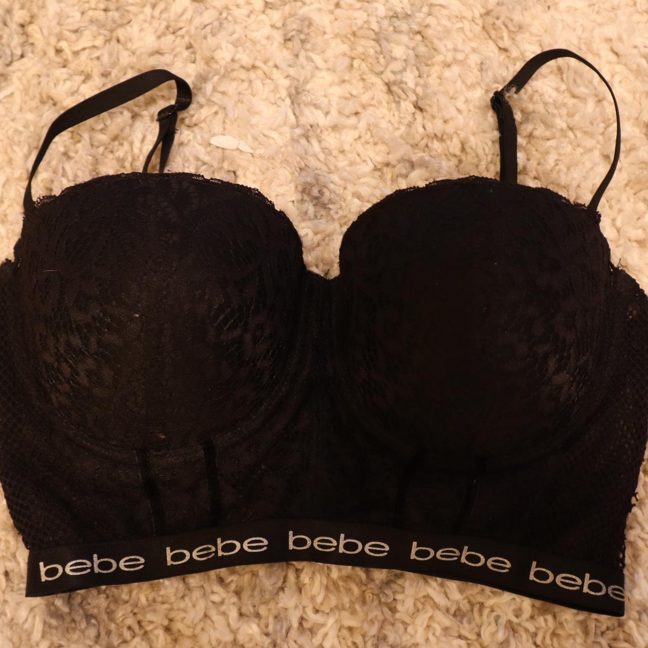 bebe bralette - padded/lifted - worn for photo shoots. - Depop