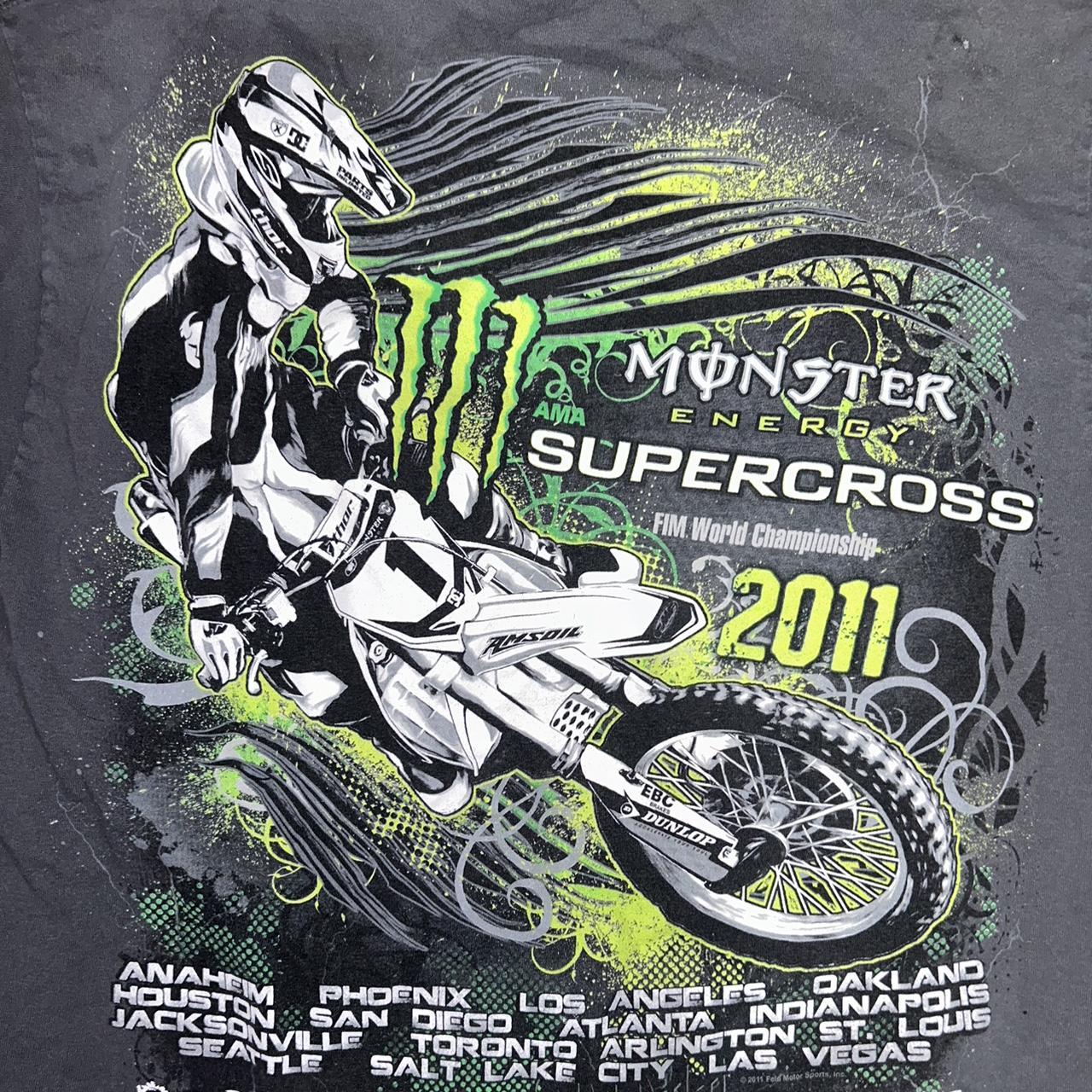 Crazy Rare Y2k Monster Energy Supercross Motocross... - Depop